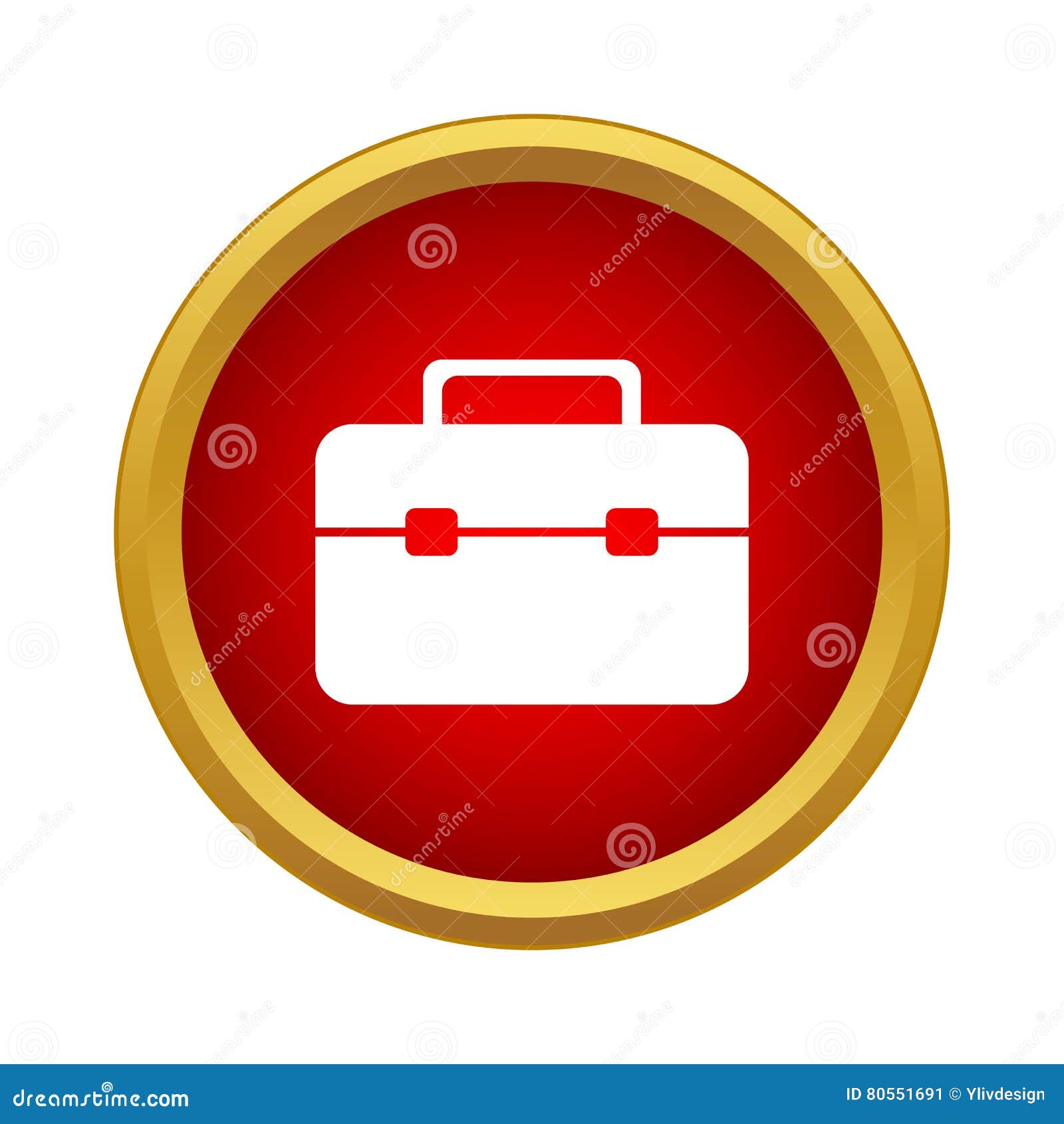 Brief Case Icon, Simple Style Stock Vector - Illustration of concept ...