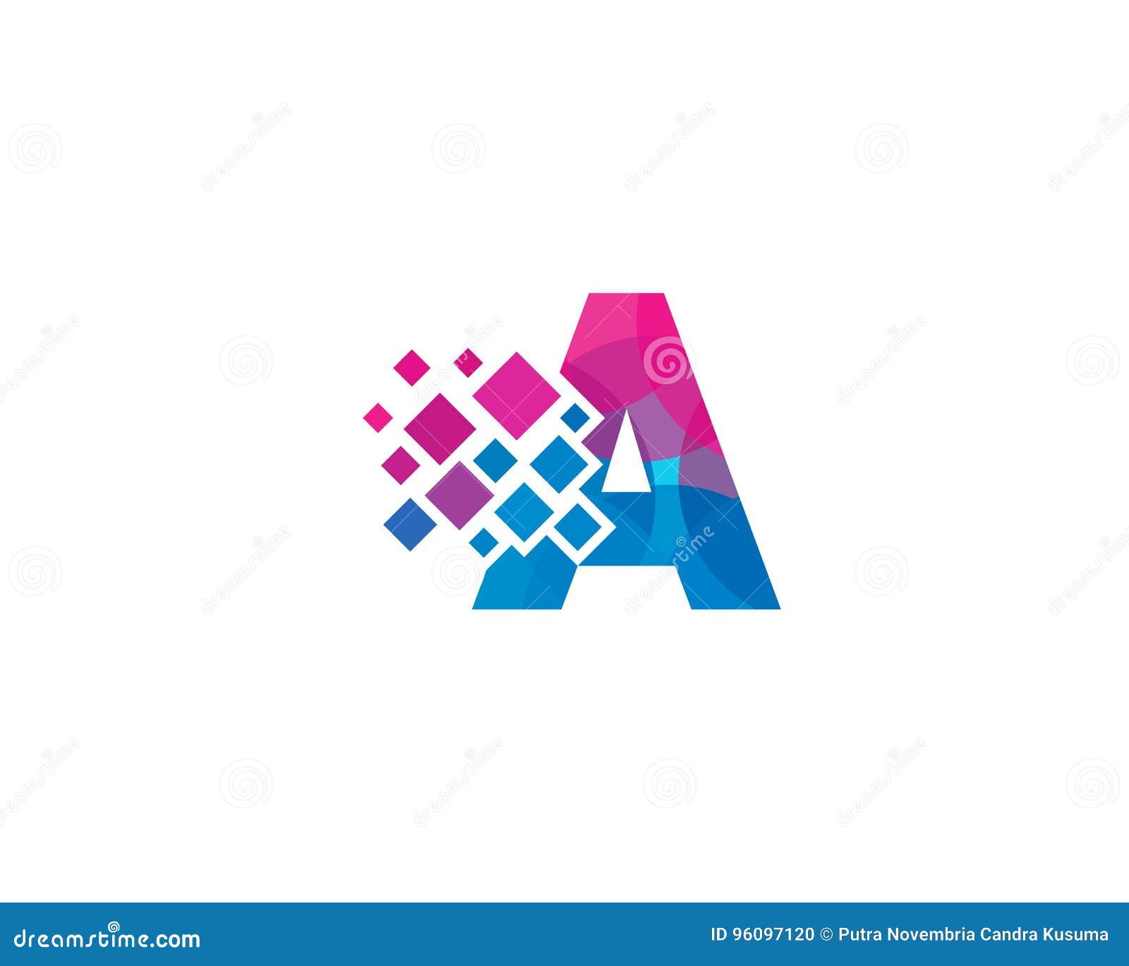 Brief Een Pixelpictogram Logo Design Element Vector Illustratie ...