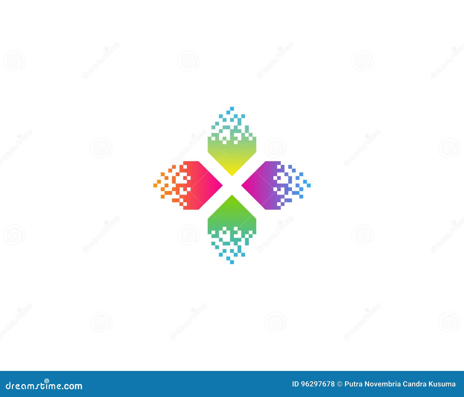 Brief X Pictogram Logo Design Element Vector Illustratie - Illustration ...