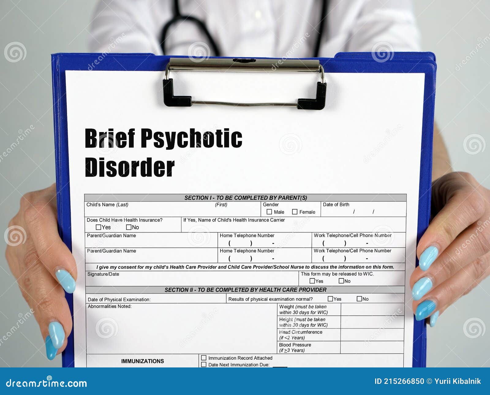Brief Psychotic Disorder Phrase on the Sheet Stock Photo - Image of ...