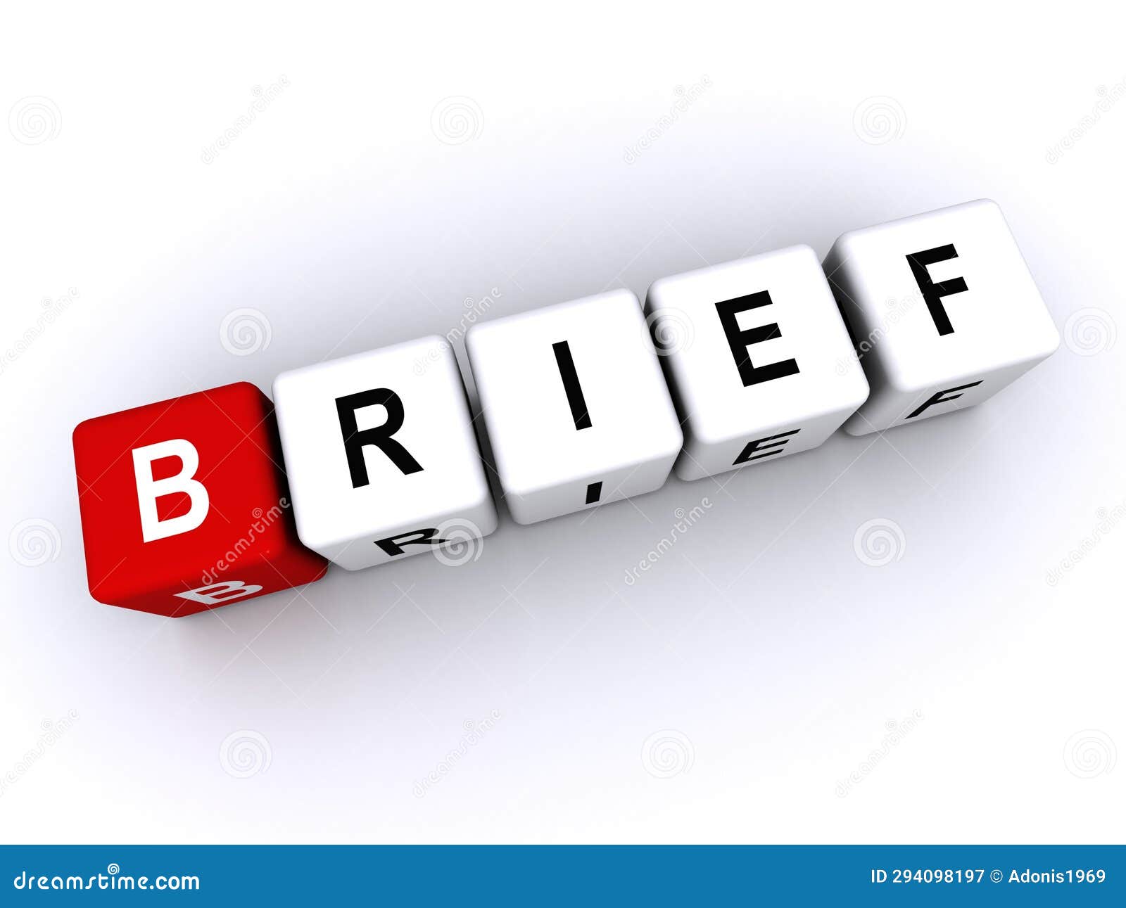 Brief word block on white stock illustration. Illustration of briefing ...