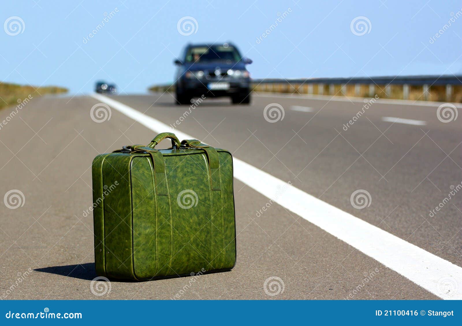Briefcase stock photo. Image of highway, asphalt, object - 21100416