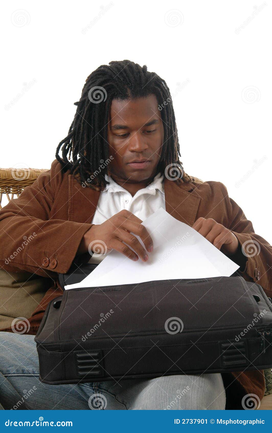 Briefcase stock image. Image of american, isolated, salesman - 2737901