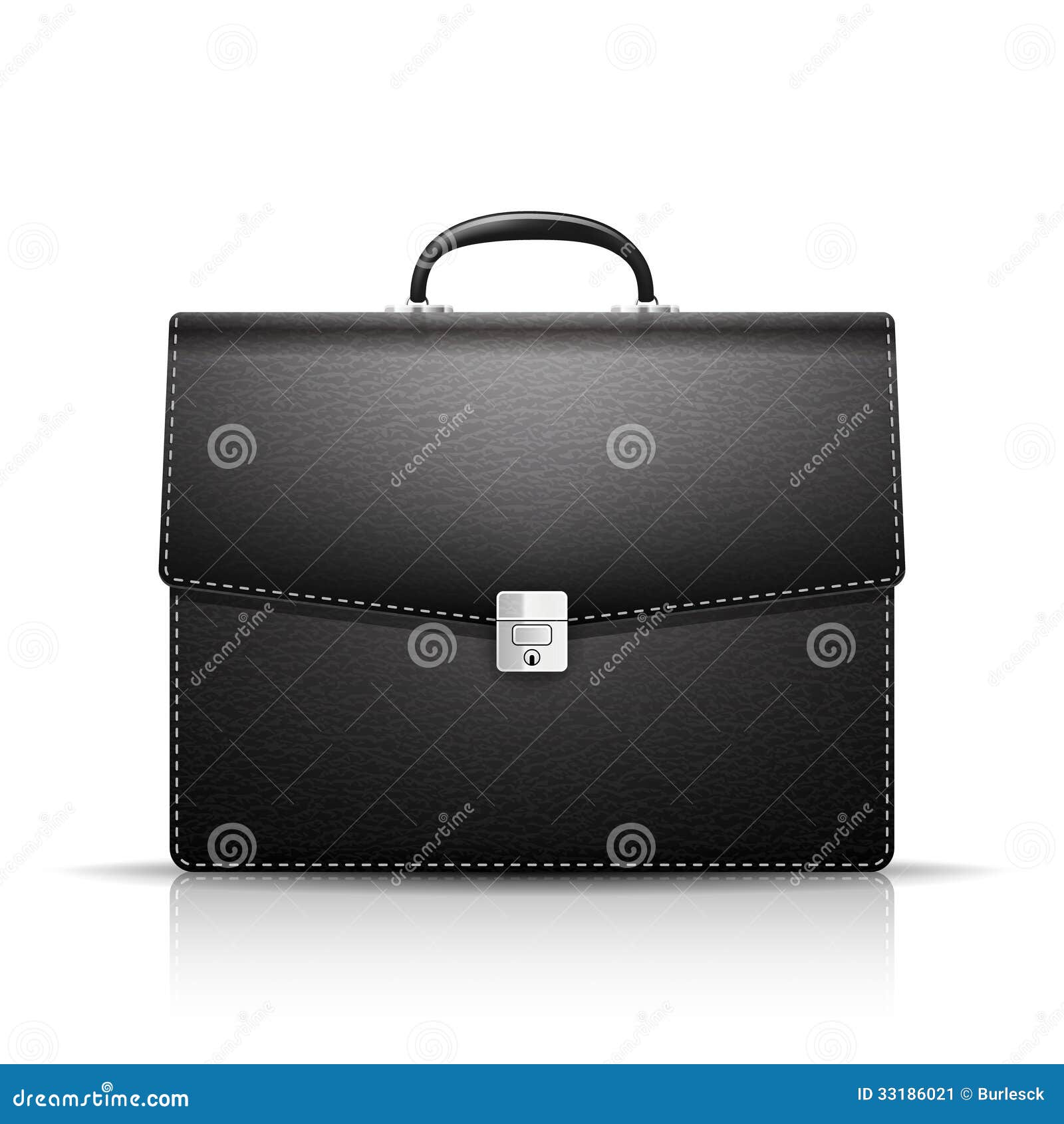 Briefcase stock vector. Illustration of business, single - 33186021
