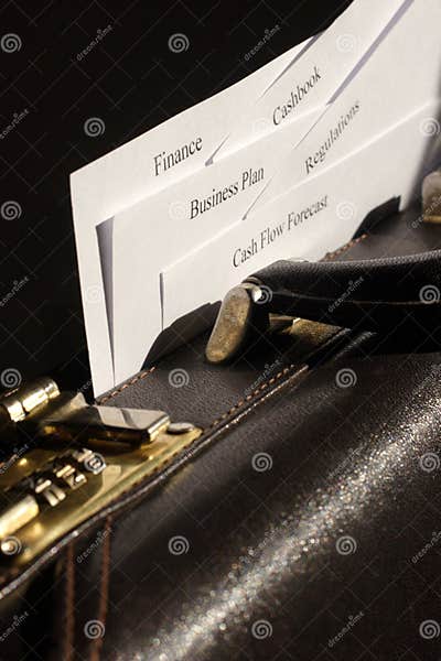 Briefcase with Business Papers Stock Image - Image of beauty, start: 463937
