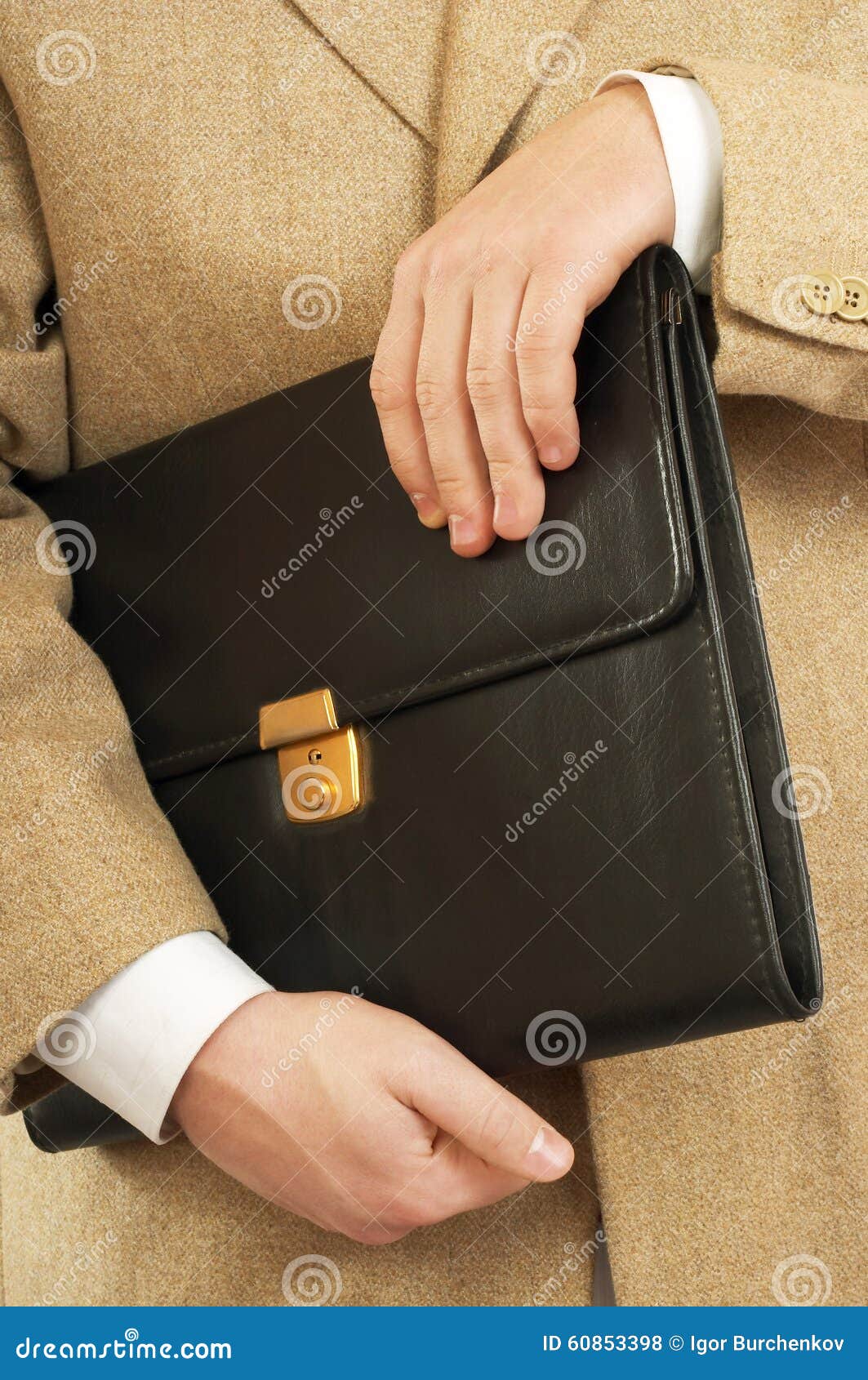 Briefcase stock photo. Image of collar, lapel, black - 60853398