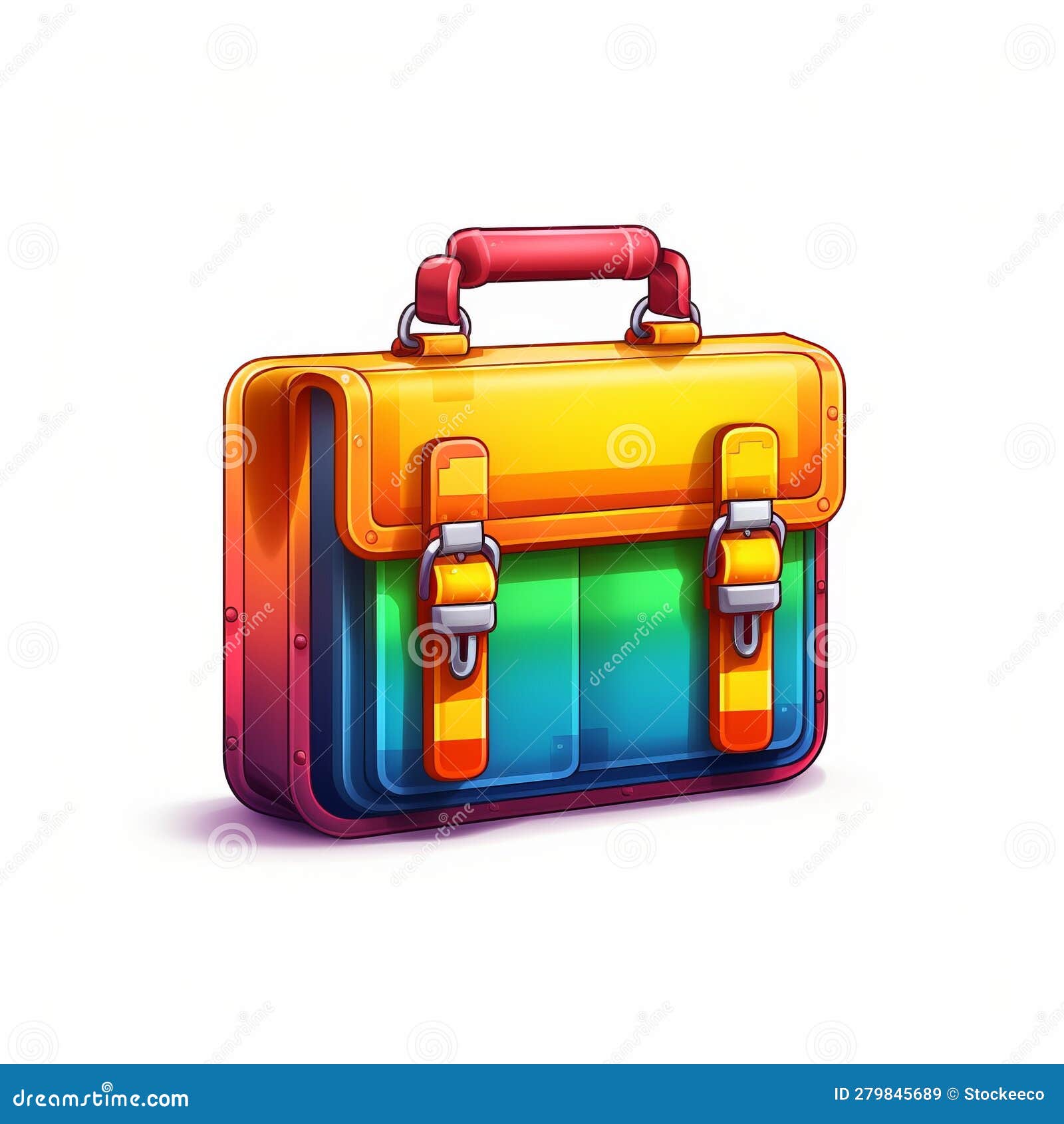 Pixel Art Briefcase with Vibrant Colors by Pixelplantmaster Stock ...