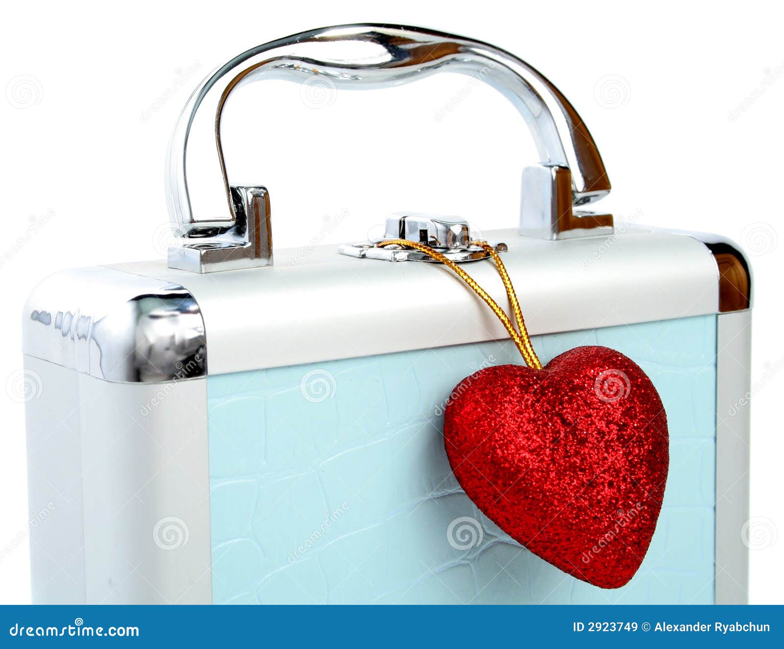 Briefcase and Heart Isolated Stock Image - Image of security, casket ...