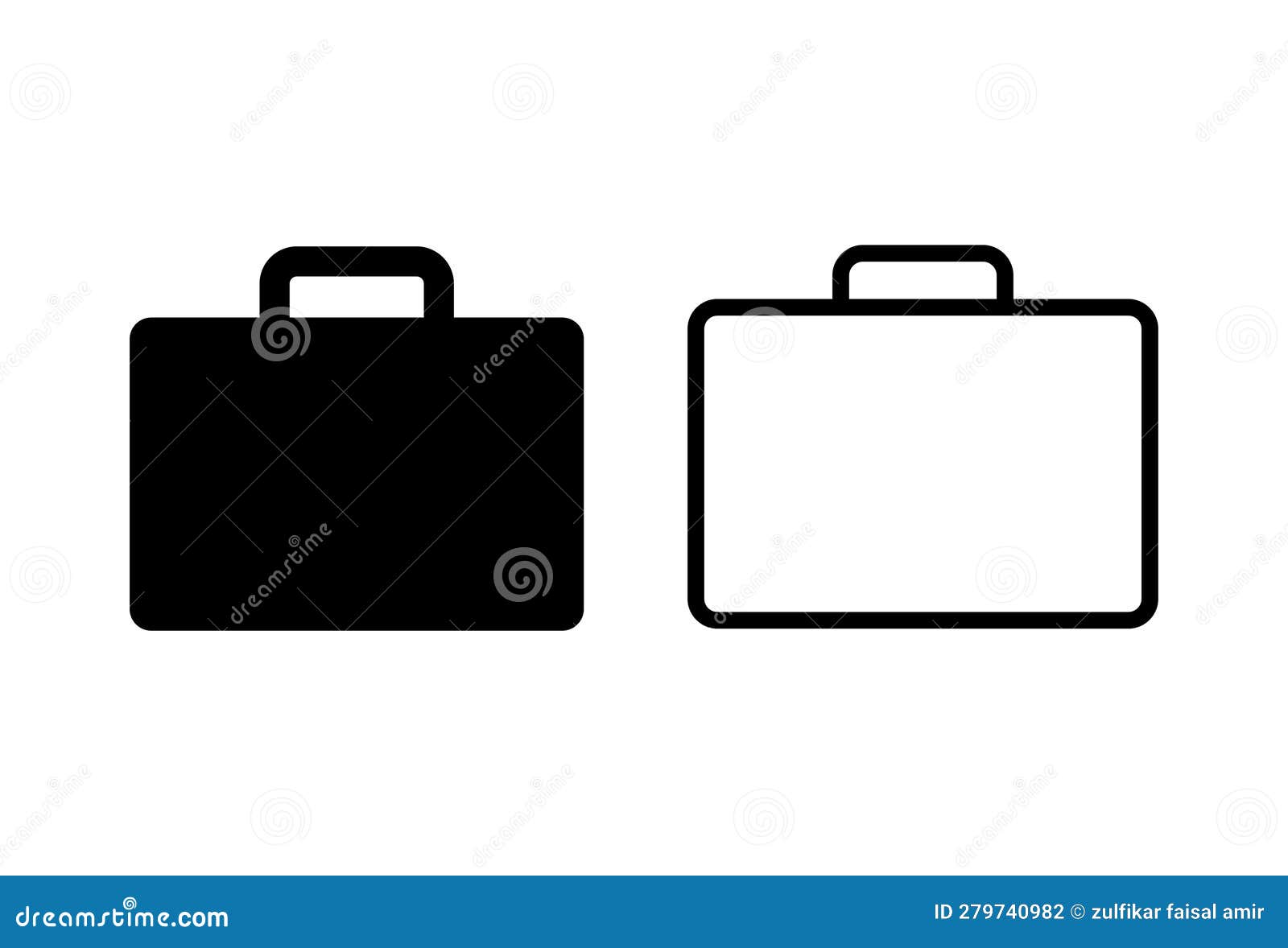 Briefcase Icon . Suitcase Icon. Luggage Symbol Stock Vector ...