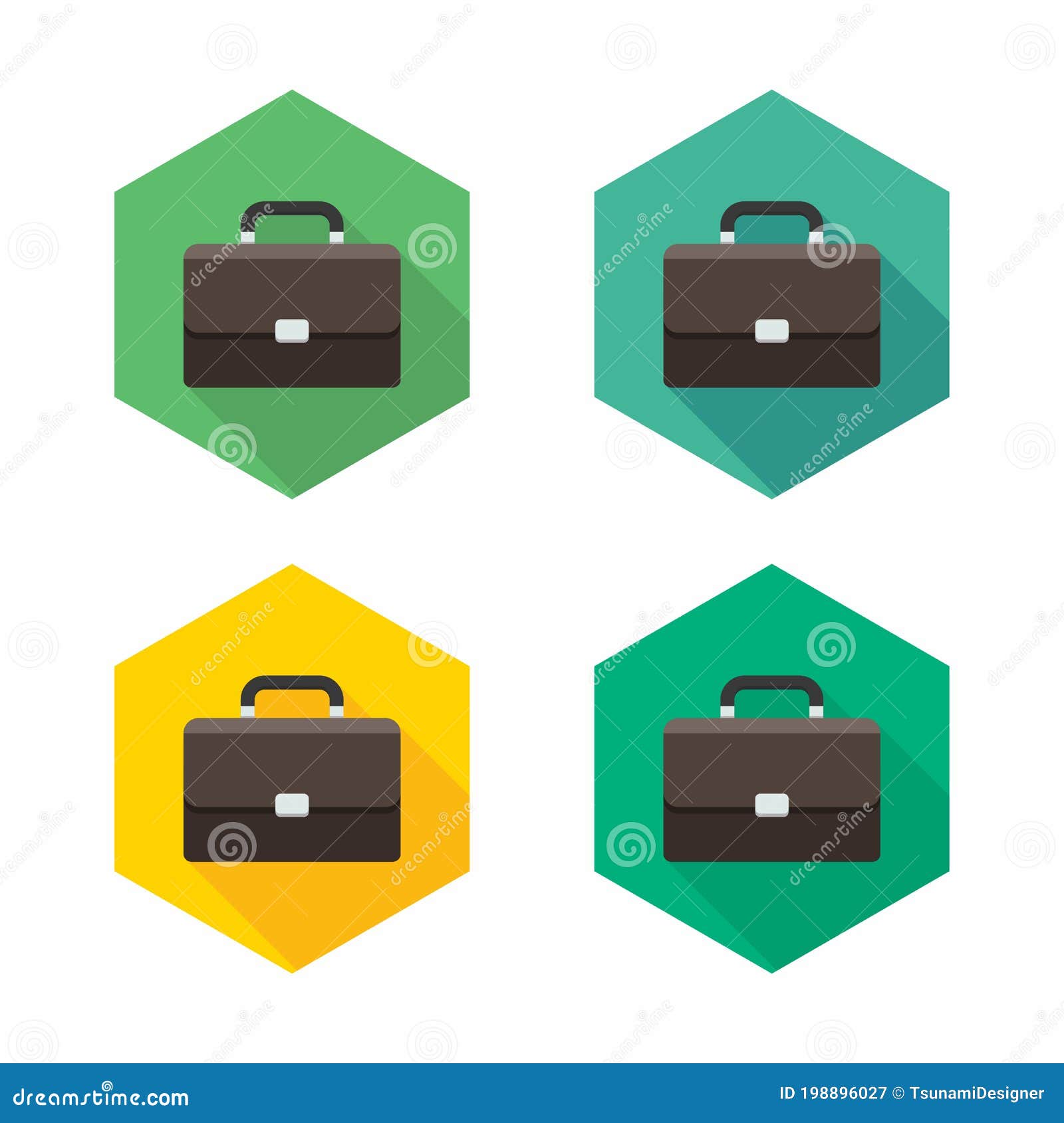 Briefcase Icon Vector Isolated Stock Vector - Illustration of simple ...