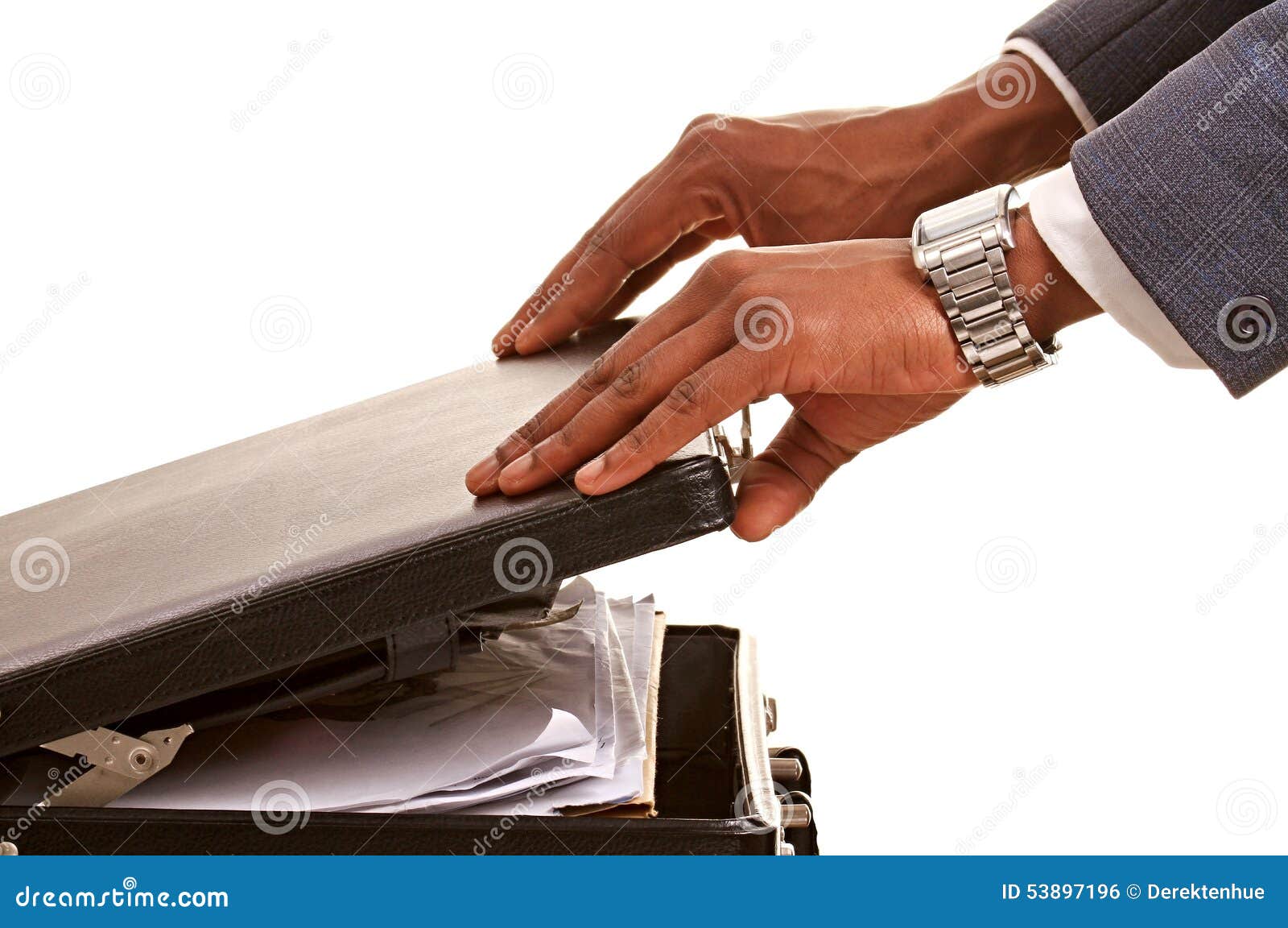 Briefcase stock photo. Image of attache, combination - 53897196
