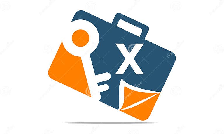 Briefcase Key Document Initial X Stock Vector - Illustration of paper ...