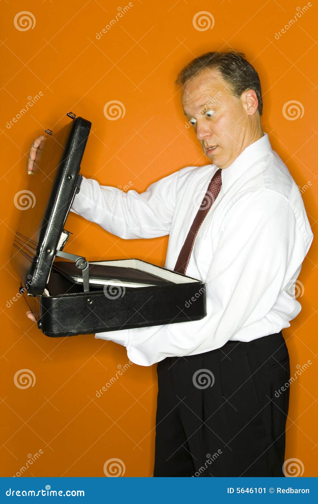 Briefcase surprise stock image. Image of person, attache - 5646101