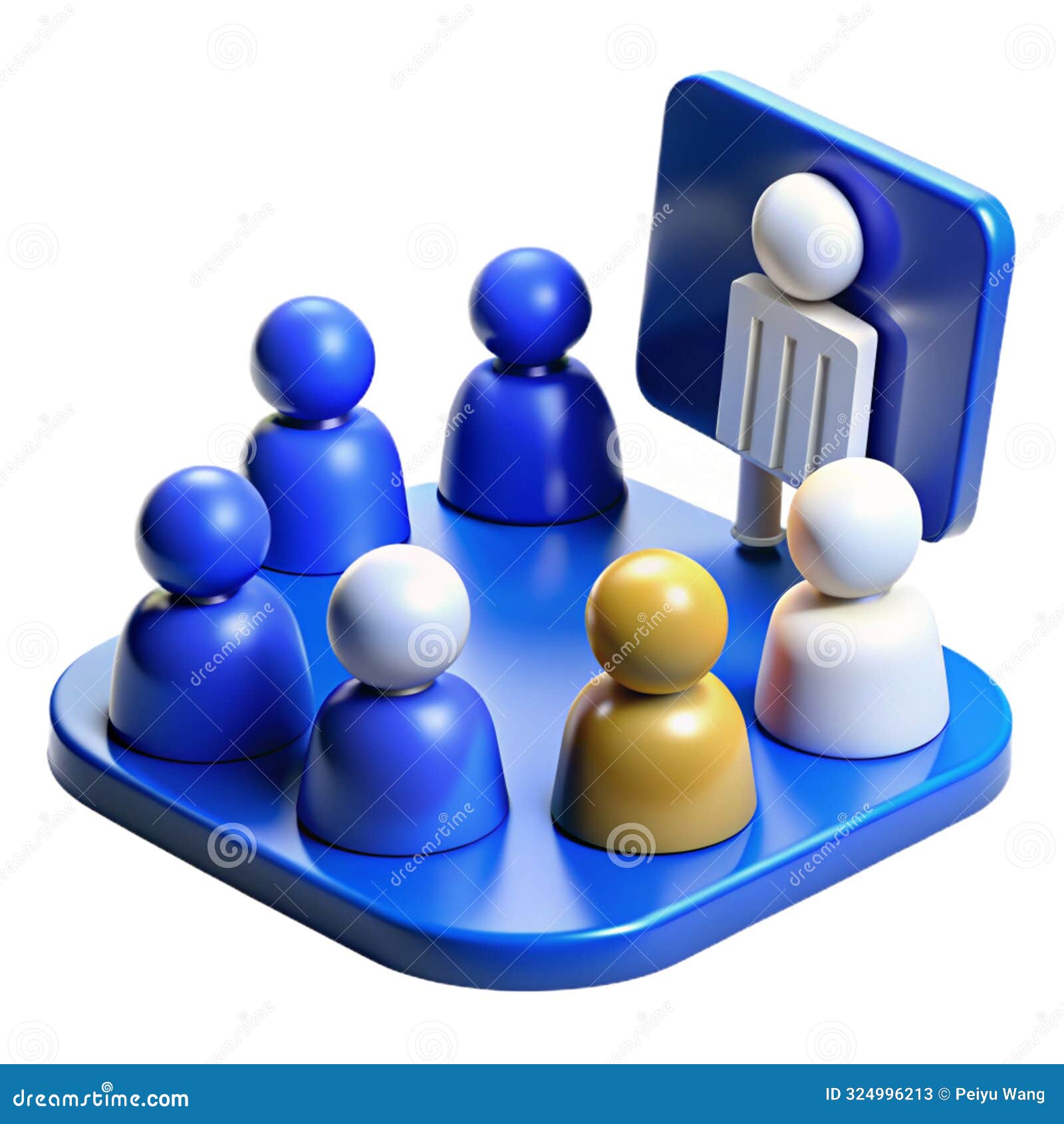 Briefing 3d Cartoon Style Illustration Generative AI Stock Illustration ...