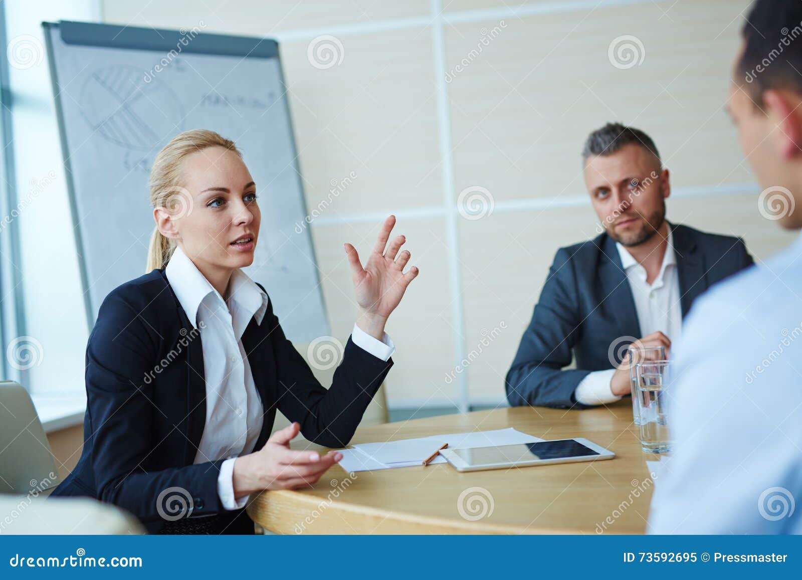 Briefing in office stock image. Image of interacting - 73592695