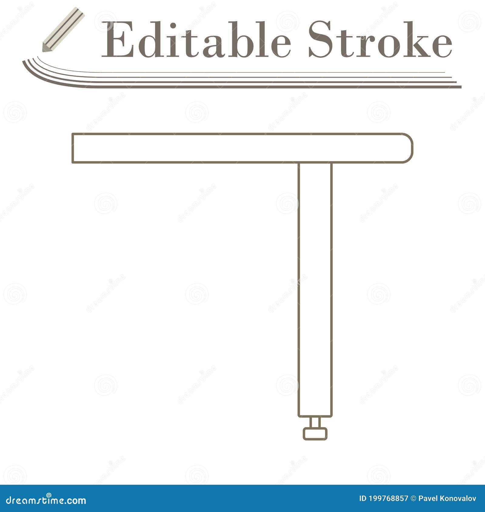 Briefing Table Console Icon Stock Vector - Illustration of stand, icon ...