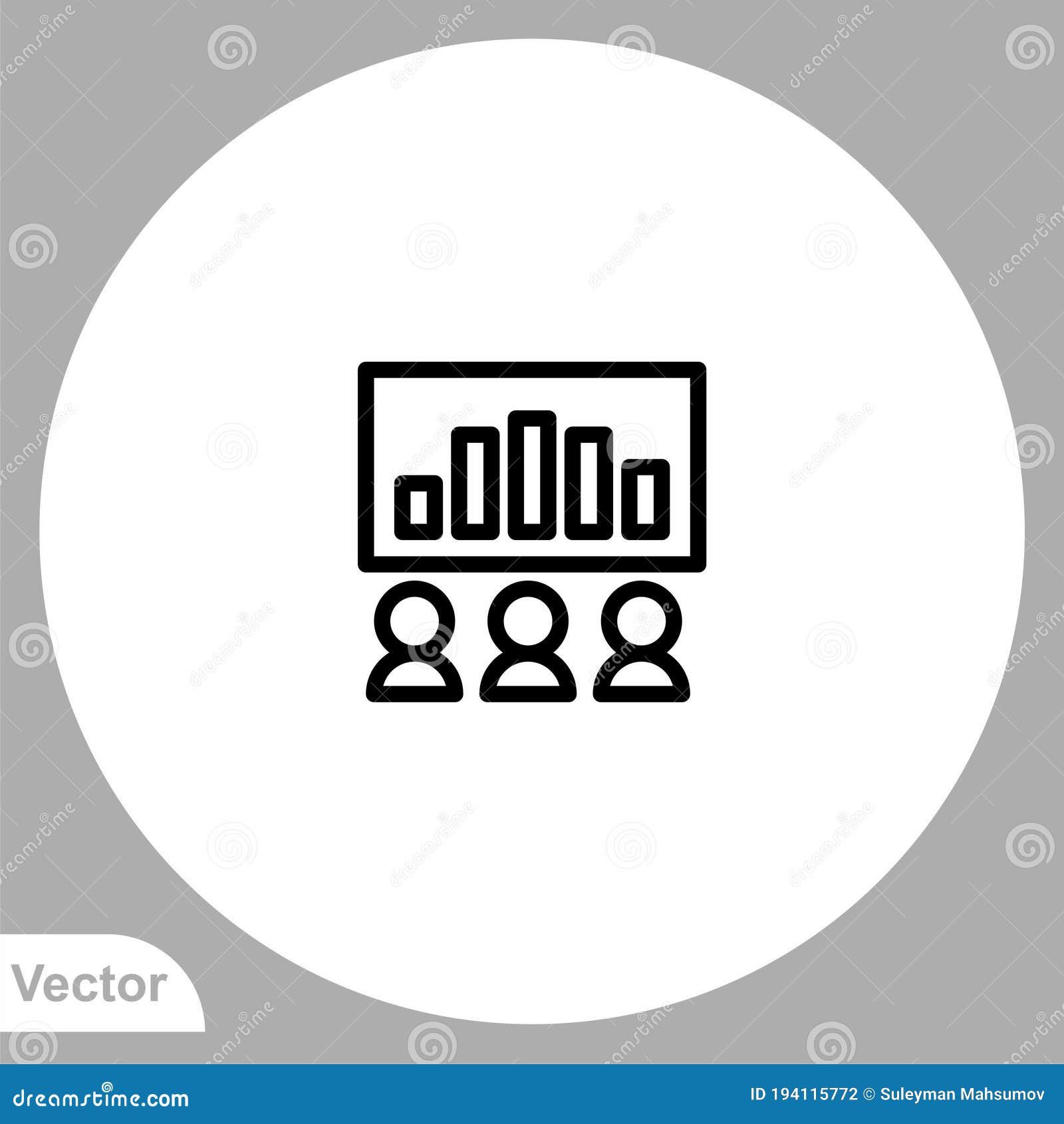 Briefing Vector Icon Sign Symbol Stock Vector - Illustration of ...