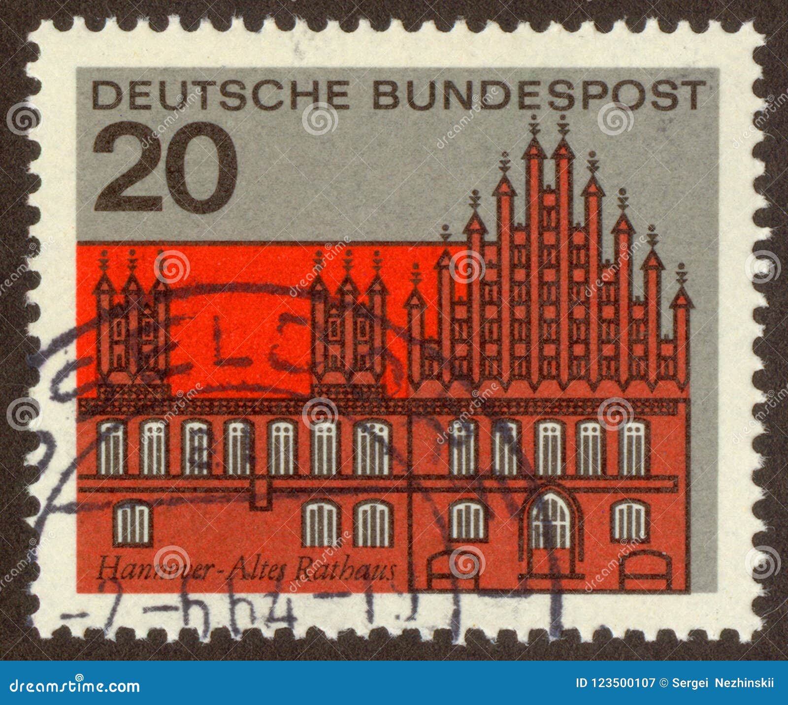 Briefmarke redaktionelles stockfotografie. Bild von haus - 123500107