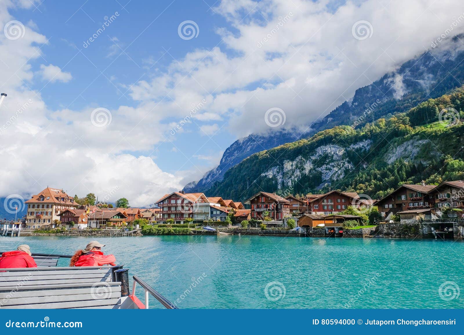 Brienz cruise editorial image. Image of mountain, village - 80594000