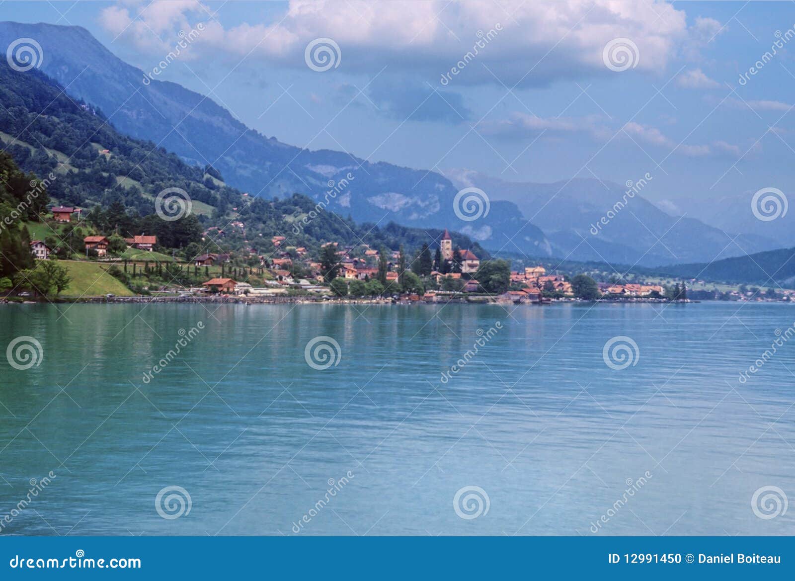 Brienz Lake stock photo. Image of alps, water, blue, scenery - 12991450