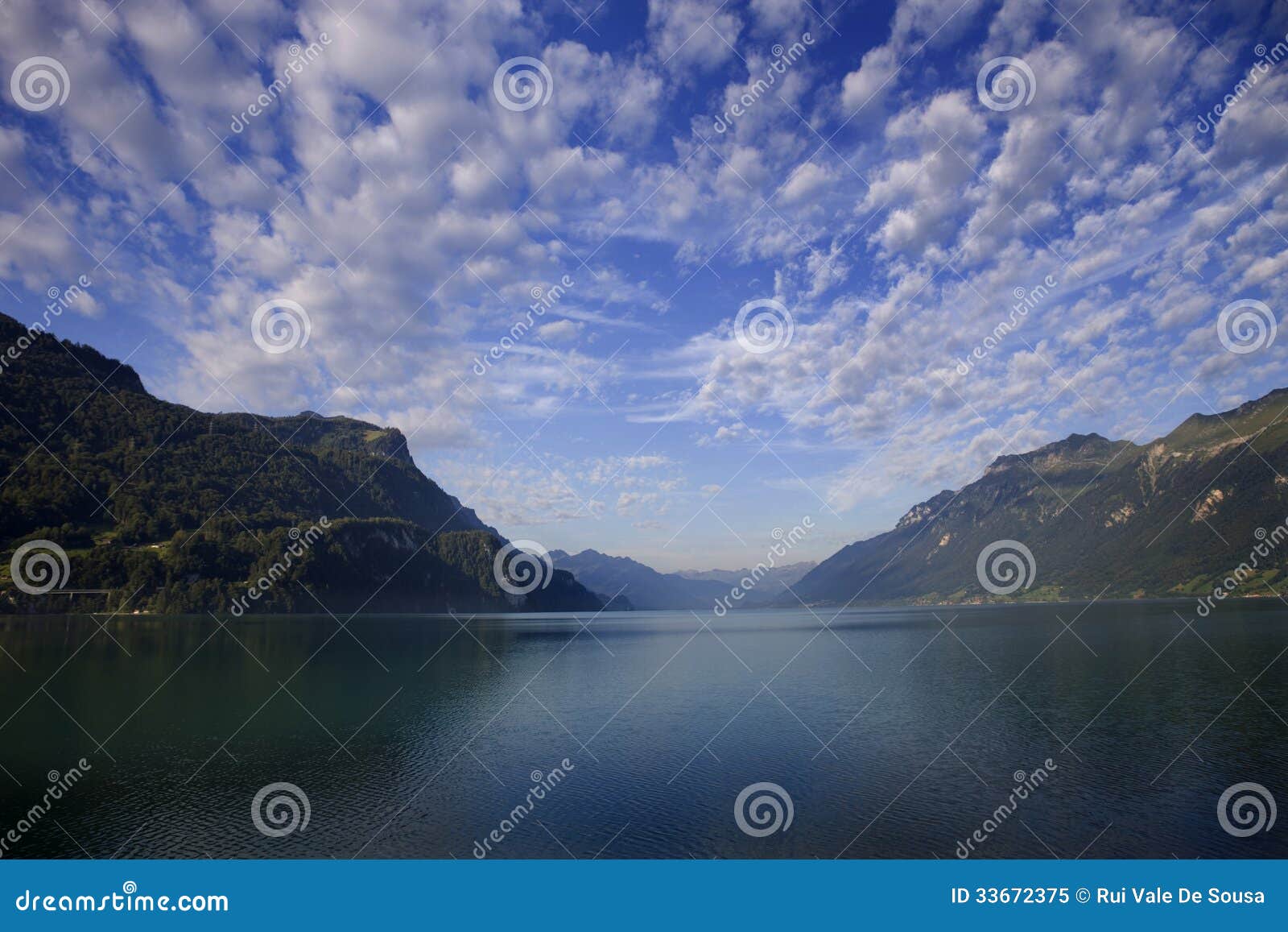 Brienz lake stock image. Image of european, houses, nature - 33672375