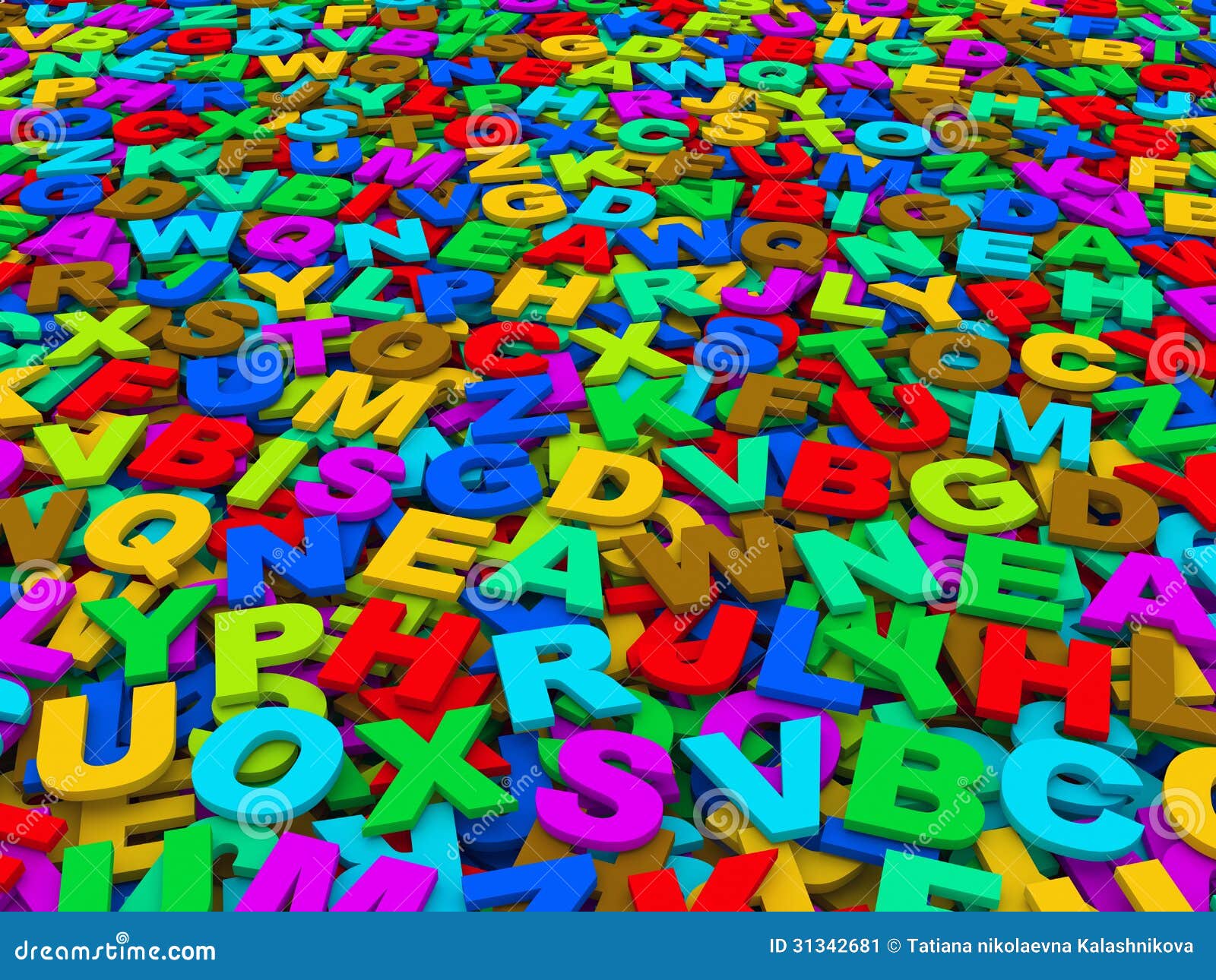 Brieven Van Het Engelse Alfabet. Stock Illustratie - Illustration of ...