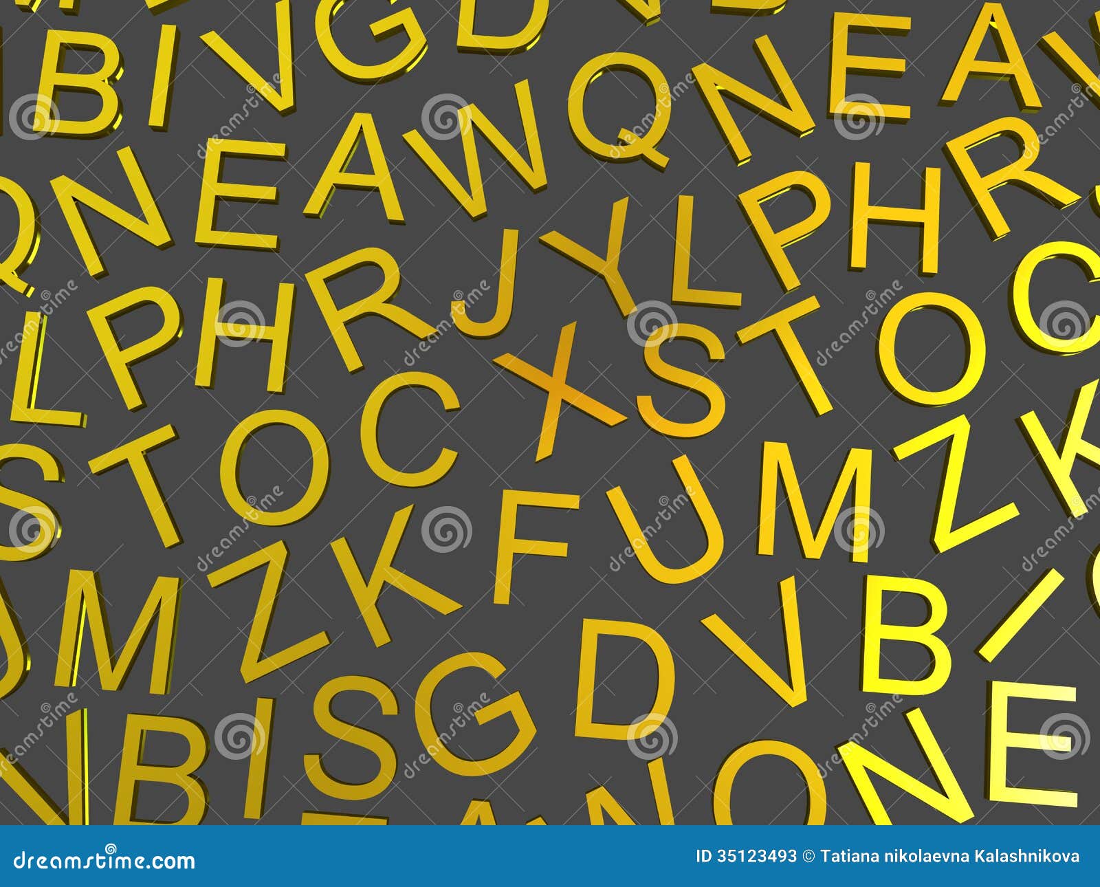 Brieven Van Het Engelse Alfabet. Stock Illustratie - Illustration of ...