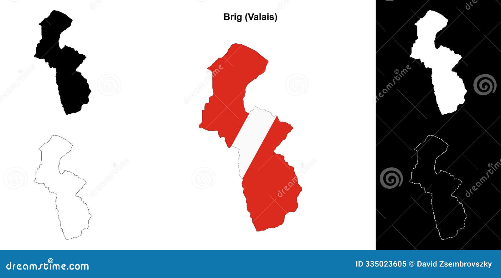 Brig Outline Map Cartoon Vector | CartoonDealer.com #335023605