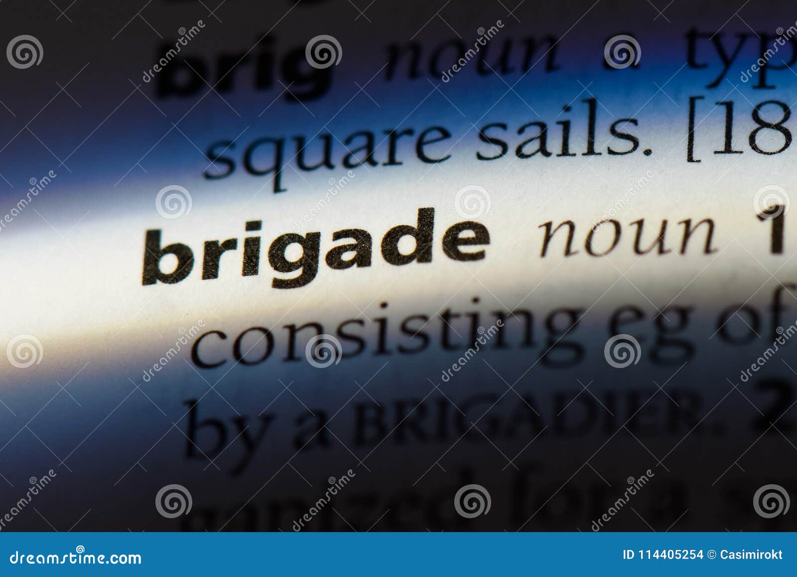 Brigade stock photo. Image of paper, idea, text, page - 114405254