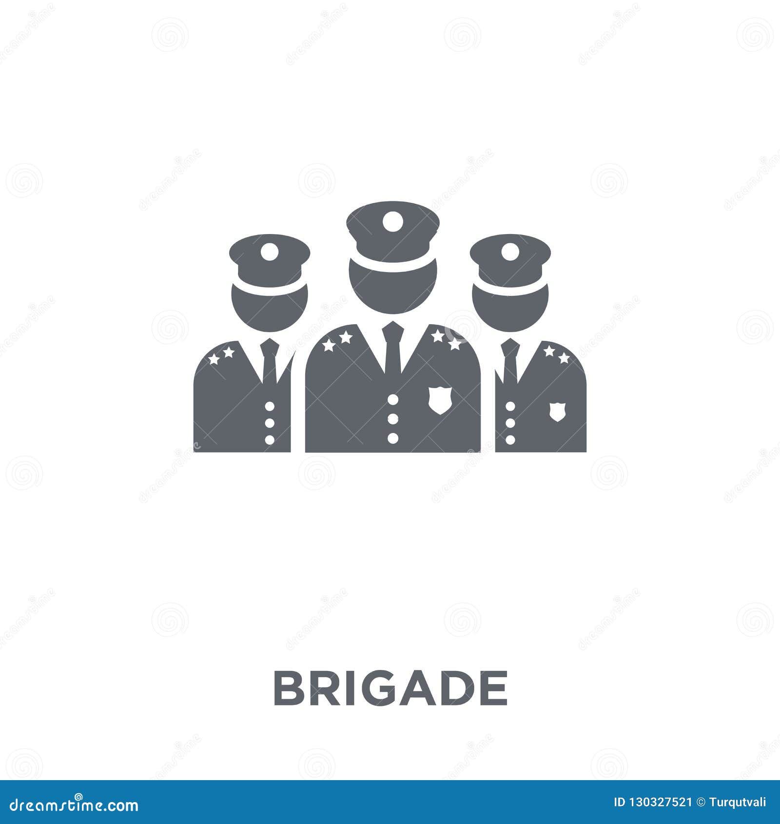 Brigade Icon In Trendy Design Style. Brigade Icon Isolated On White ...