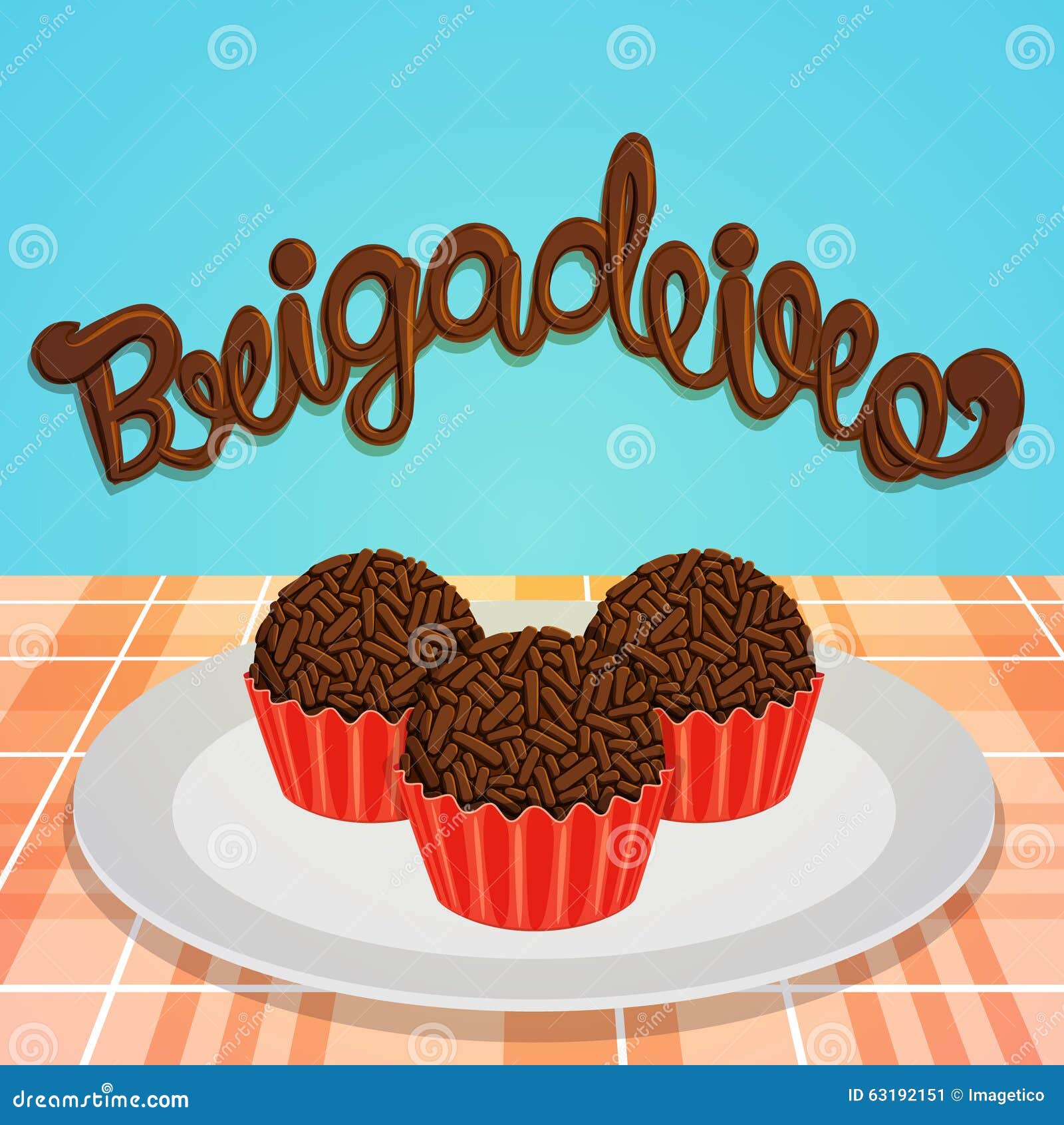 Brigadeiro - Doces Brasileiros Ilustração do Vetor - Ilustração de ...