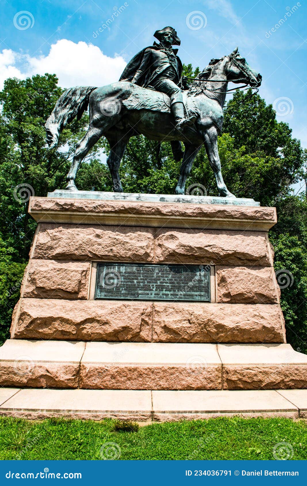 Brigadier General Anthony Wayne Statue Editorial Photo | CartoonDealer ...
