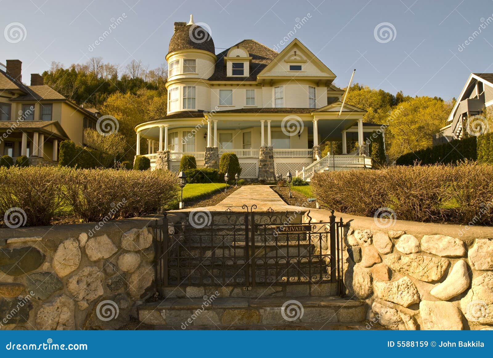 Brigadoon stock image. Image of iron, house, dome, porch - 5588159