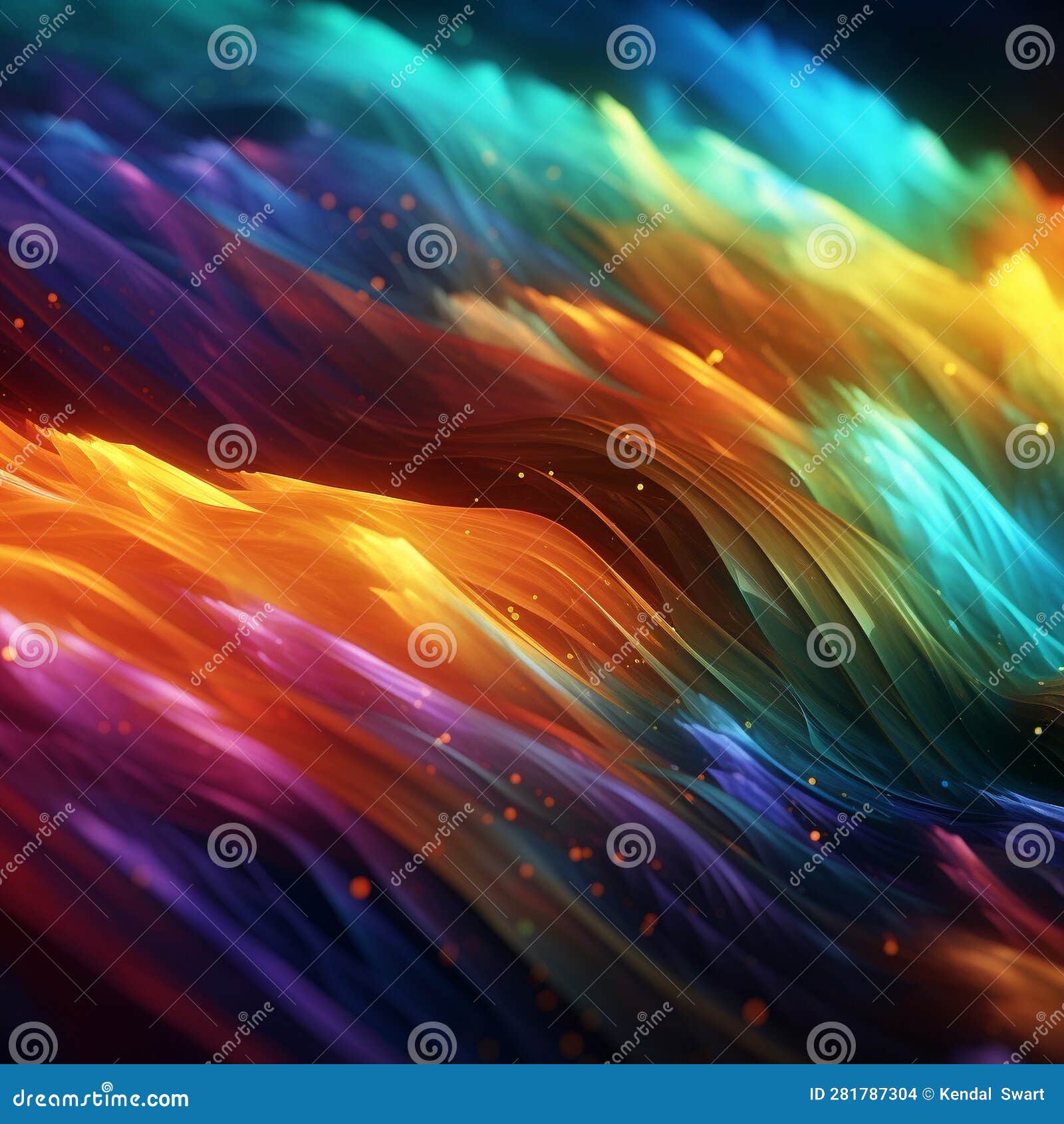 Bright abstract art work stock illustration. Illustration of view ...