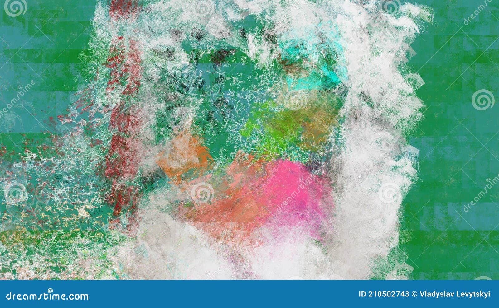Bright Abstract Art Work with Colorful Plashes Stock Image - Image of ...