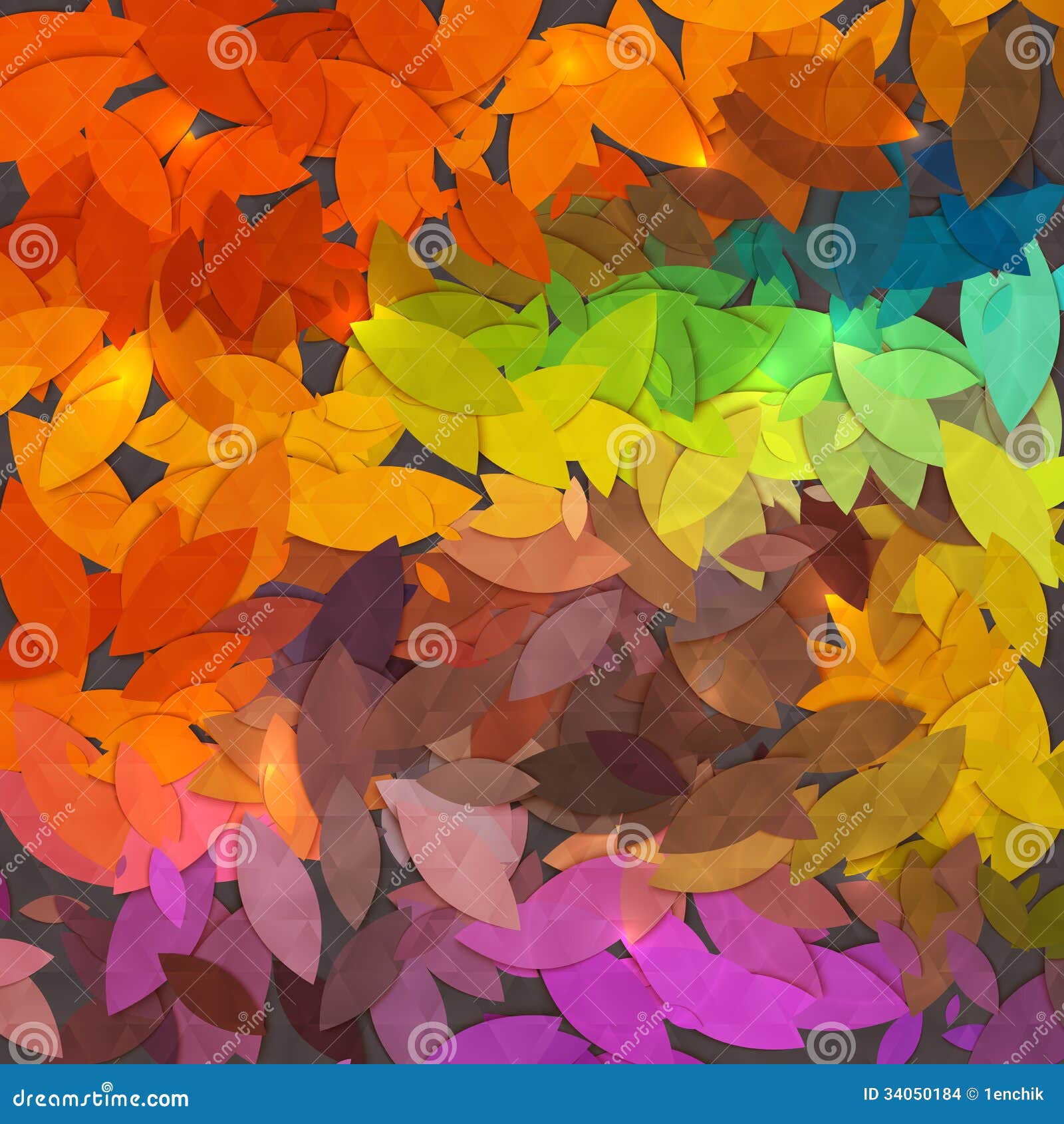 Bright Abstract Autumn Foliage Vector Background Stock Vector ...