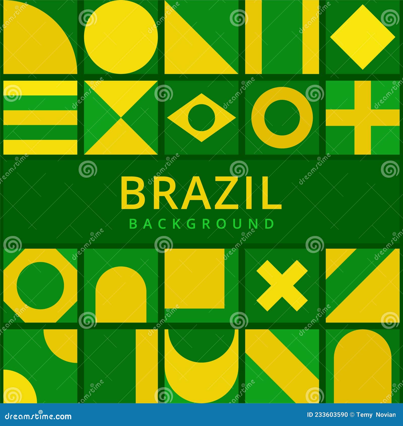 Bright Abstract Background in Brazilian Colors Stock Vector ...