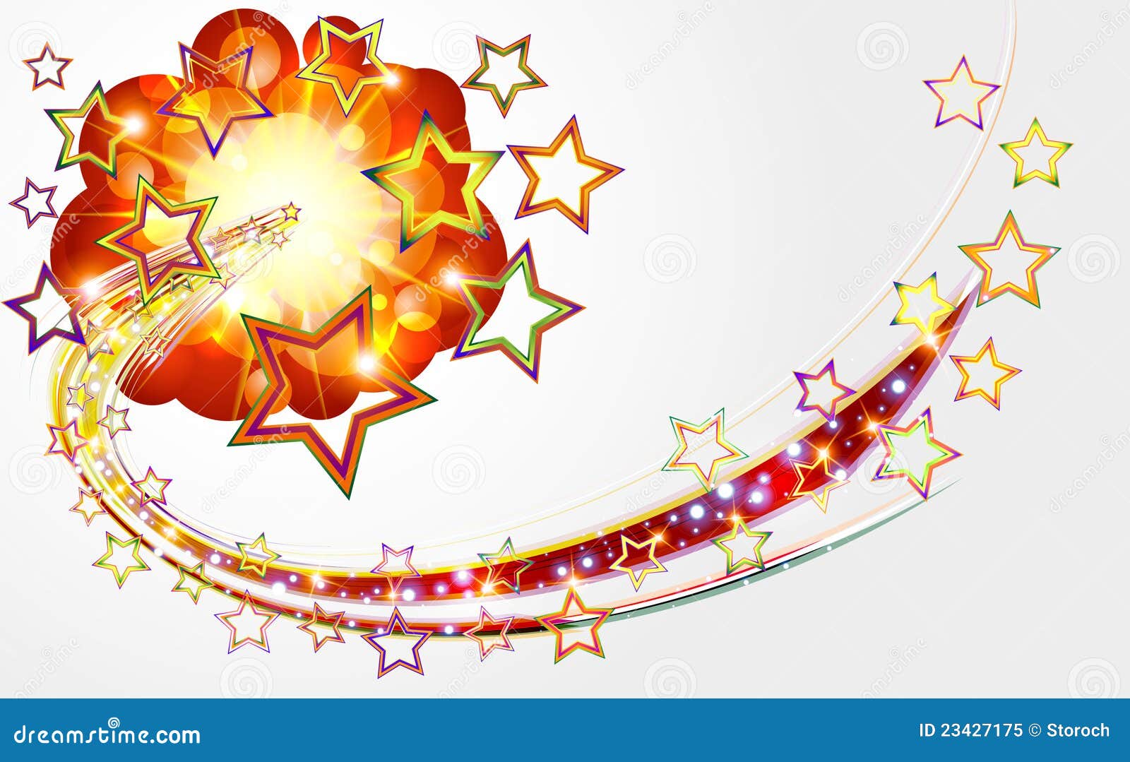 Bright Abstract Background with Explosion Stars. Stock Vector ...