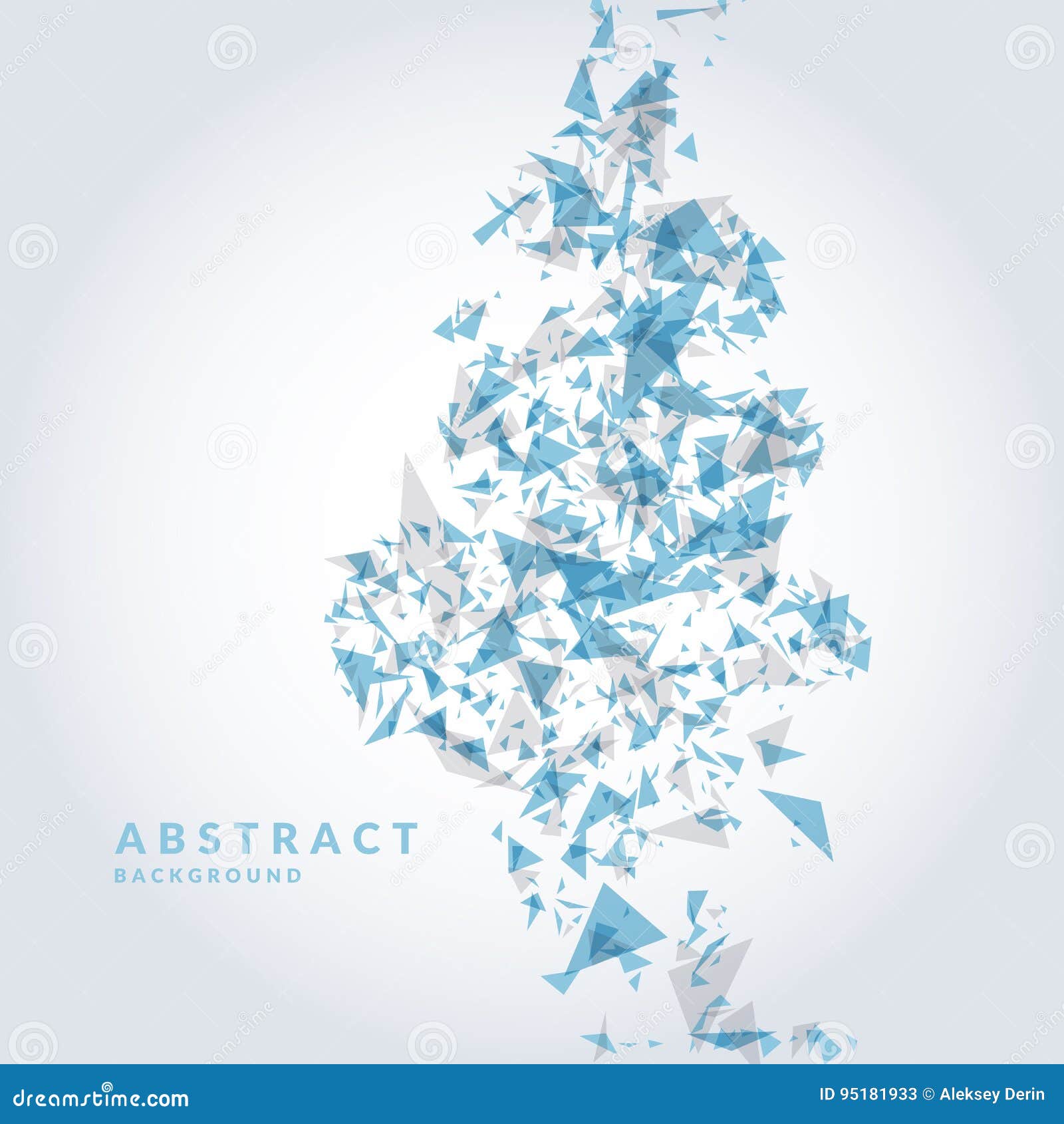 Bright Abstract Background with Explosion Triangles. Vector ...