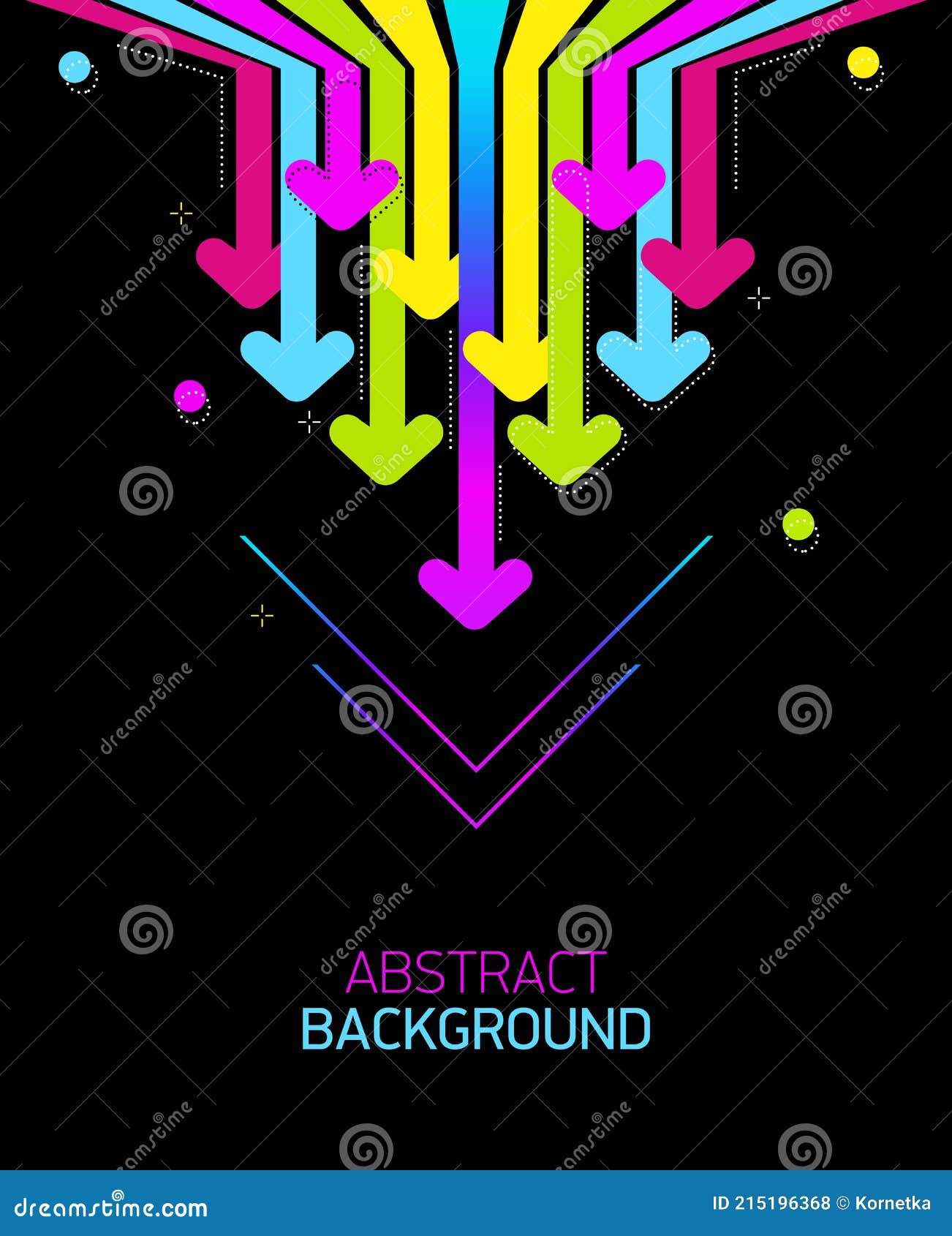 Concept Decrease Colum Chart With Fall Arrow Vector Illustration | CartoonDealer.com #146655128