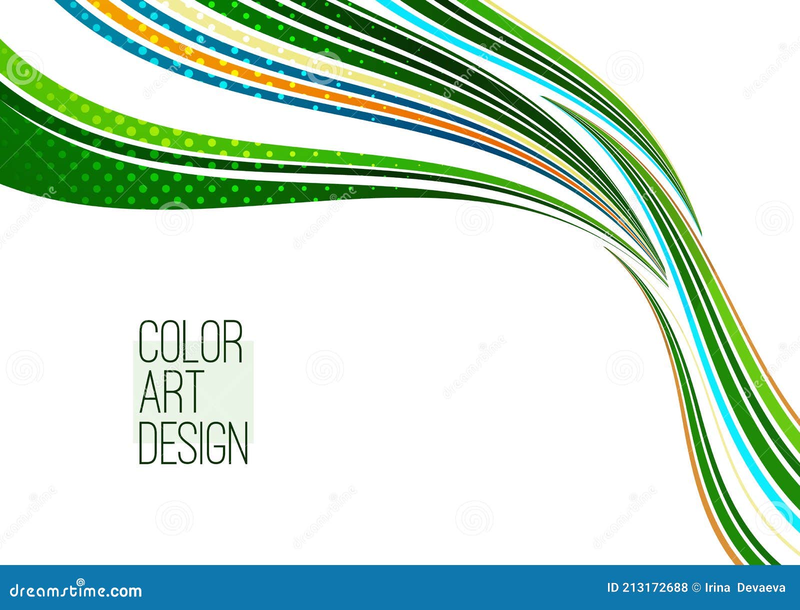 Bright Abstract Background, Soft Colored Lines. Template for Your ...