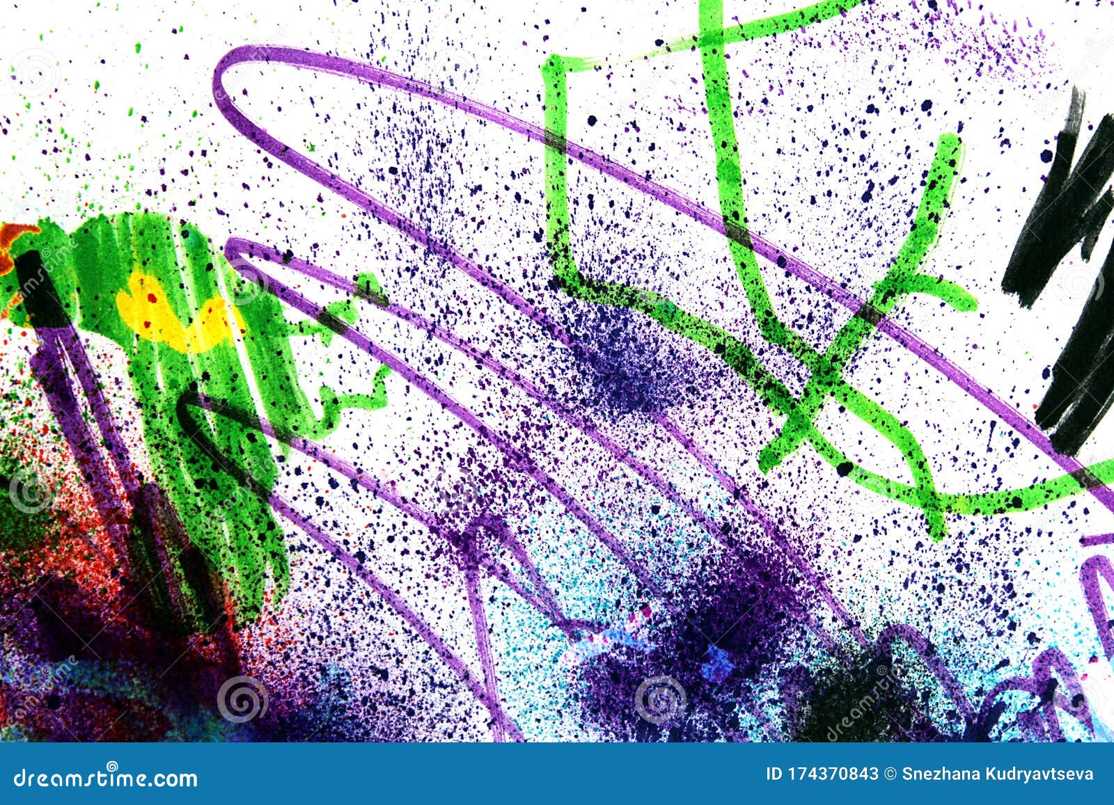 Bright Paint Splatter Background