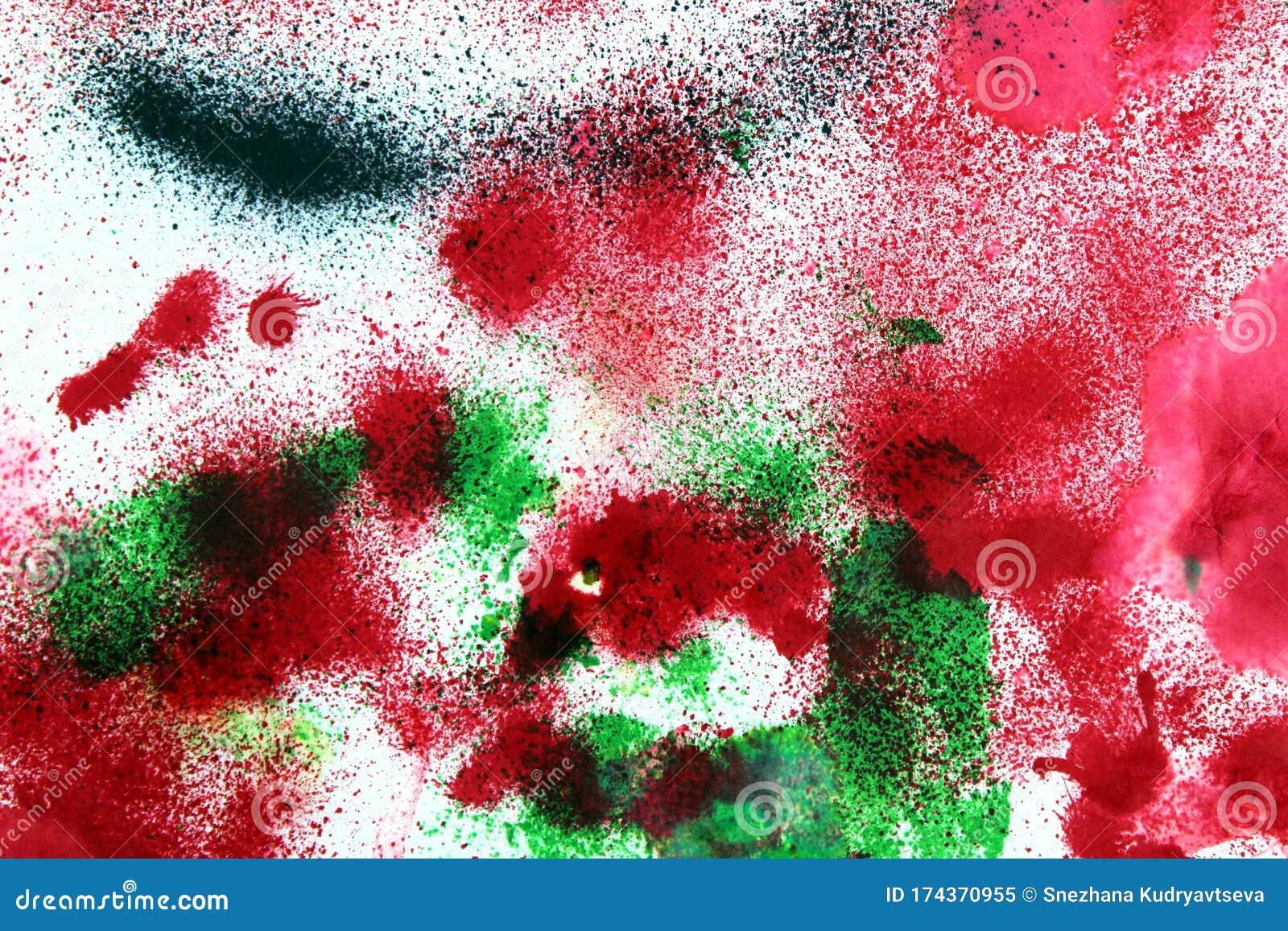 Bright Abstract Background Splattered with Drops of Paint Stock Image ...