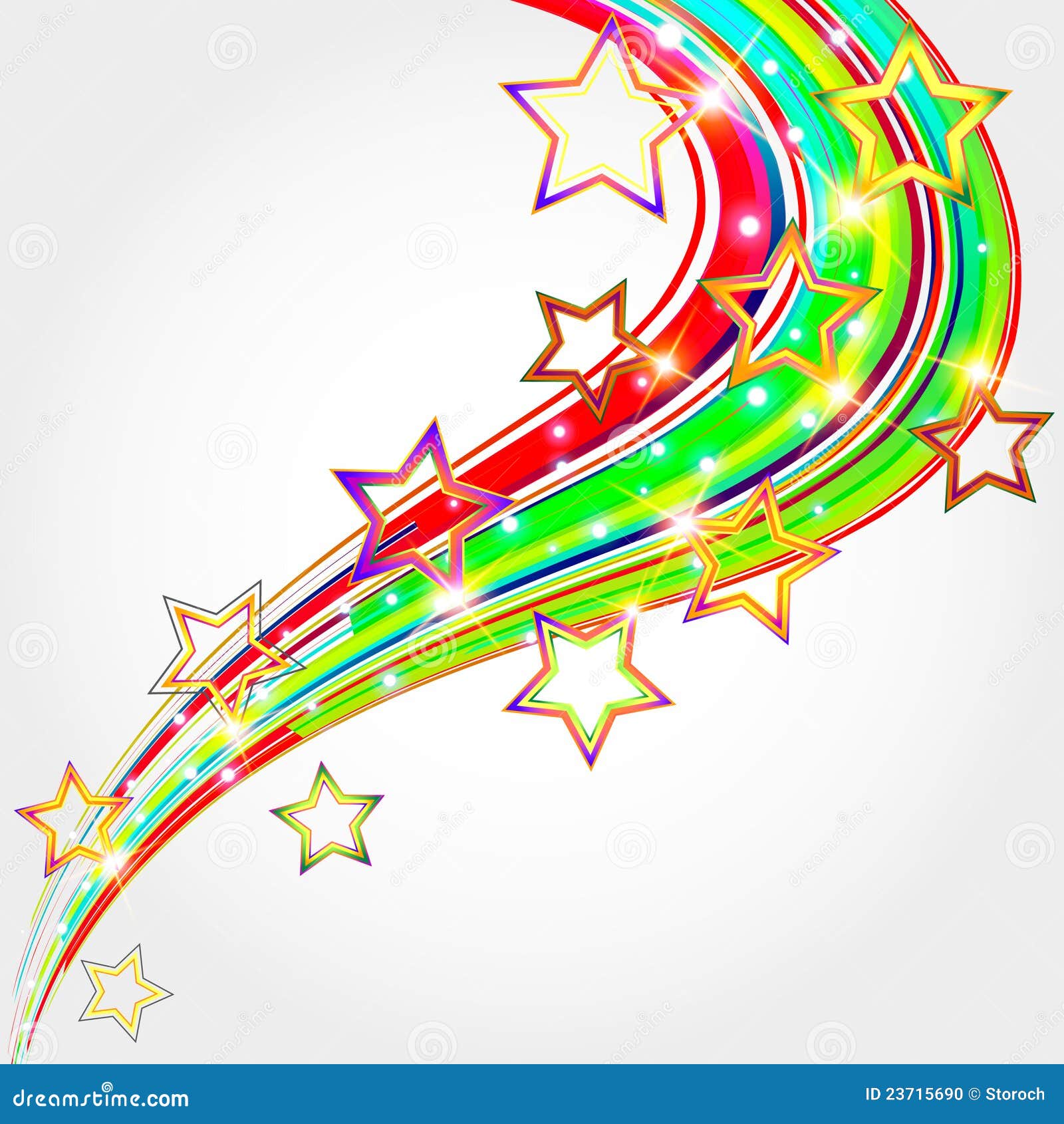 Bright Abstract Background with Stars. Stock Vector - Illustration of ...