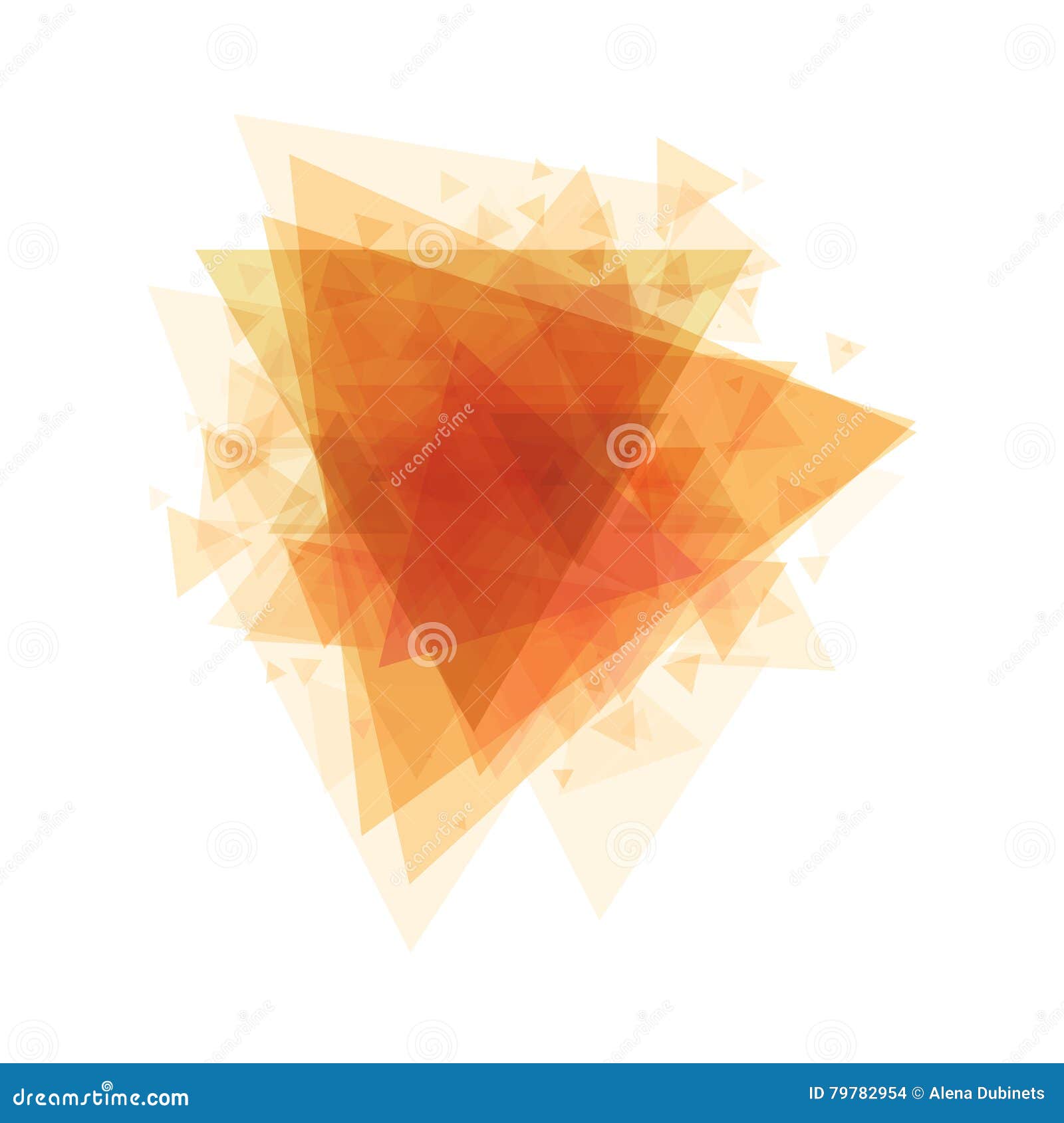 Bright Abstract Background of Triangles with Frame for Text on a White ...