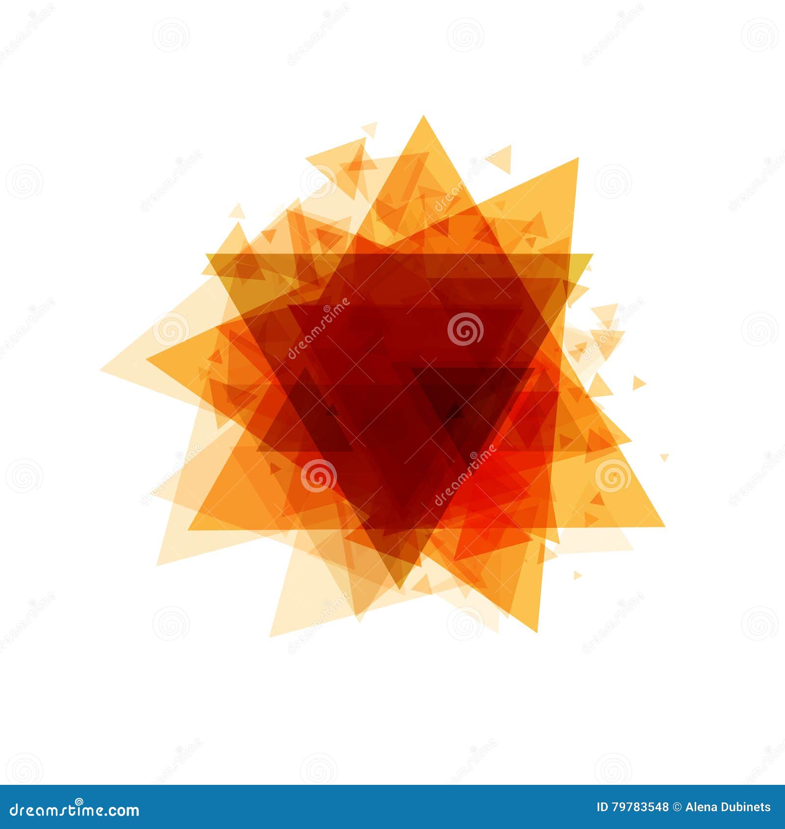 Bright Abstract Background of Triangles with Frame for Text on a White ...