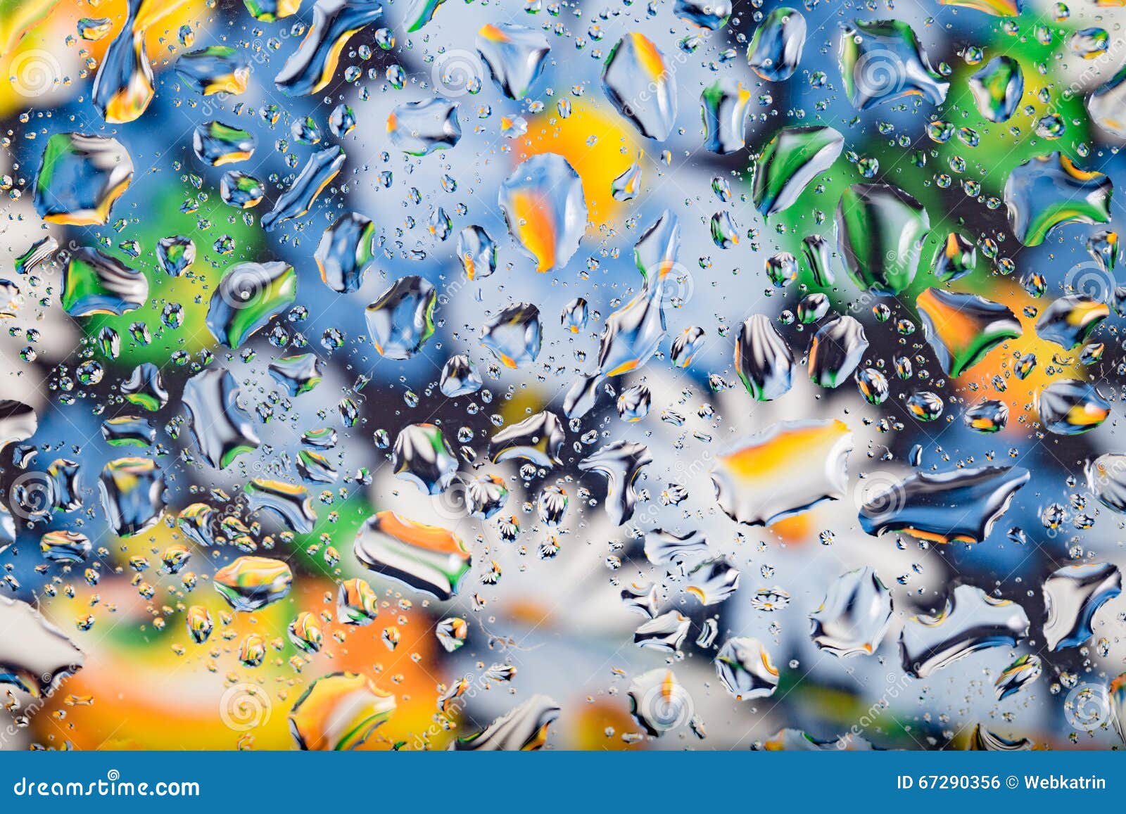 Bright Abstract Background with Water Drops Stock Photo - Image of ...