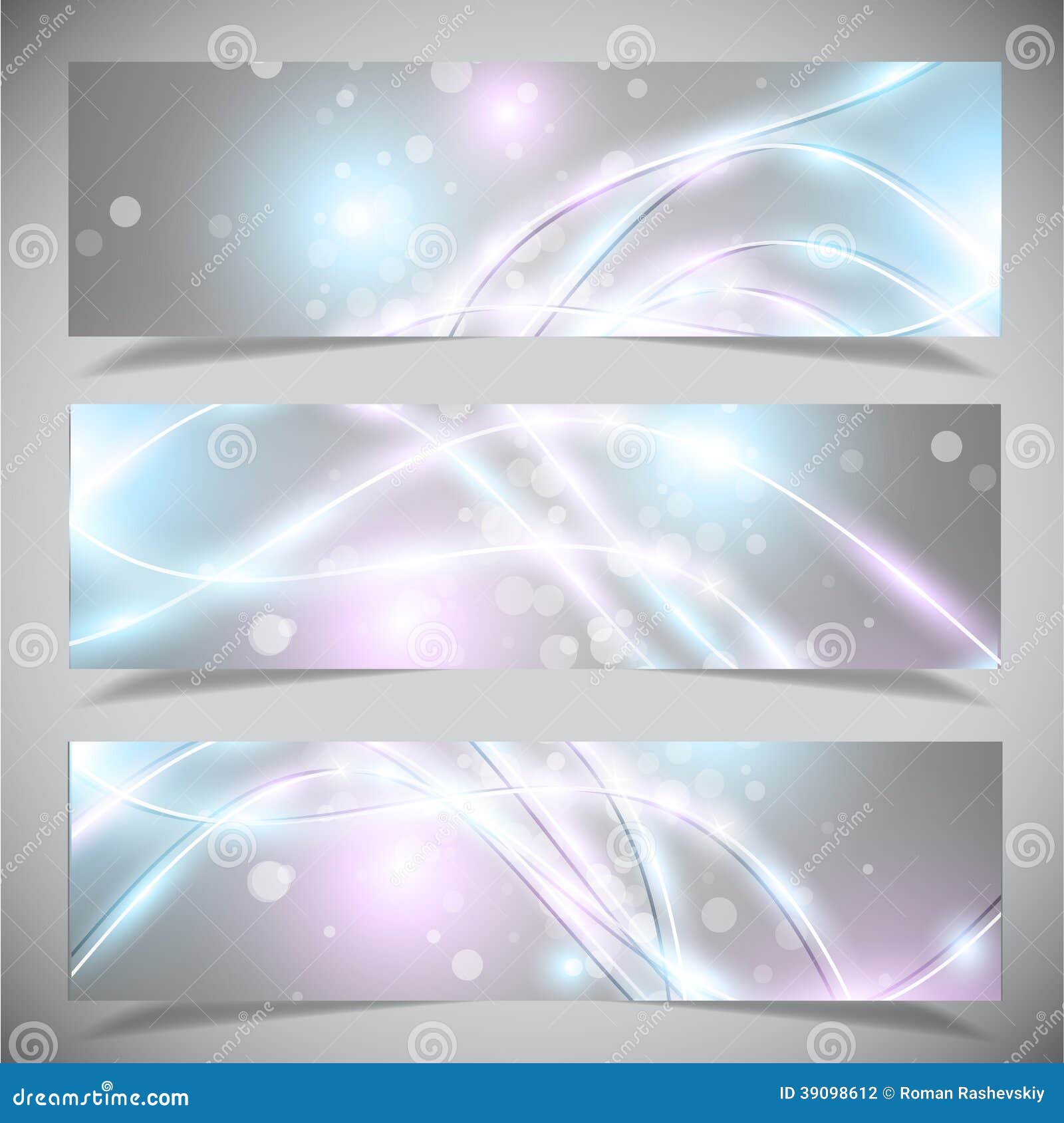 Bright Abstract Banners Collection. Stock Vector - Illustration of ...