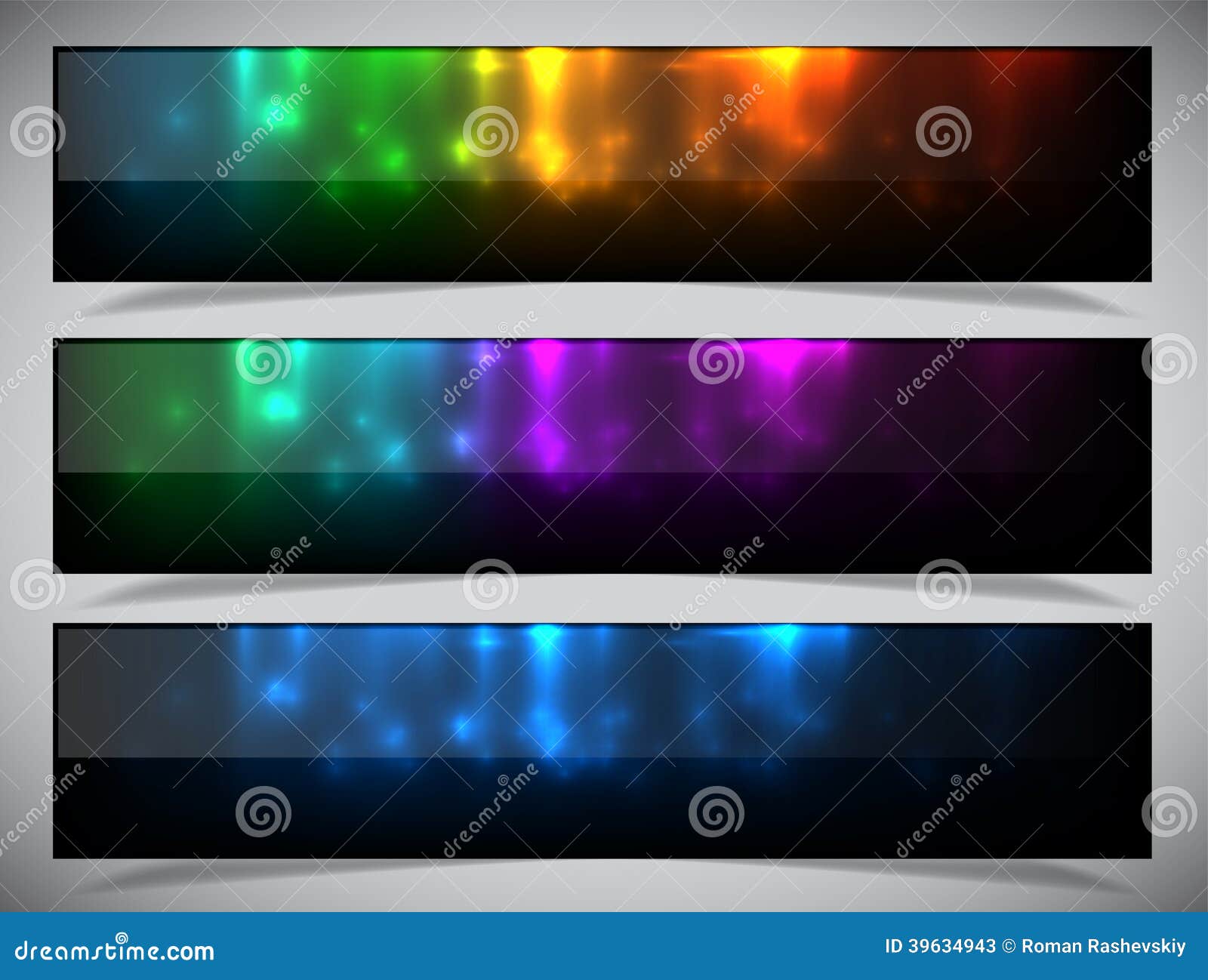 Bright Abstract Banners Collection. Stock Illustration - Illustration ...