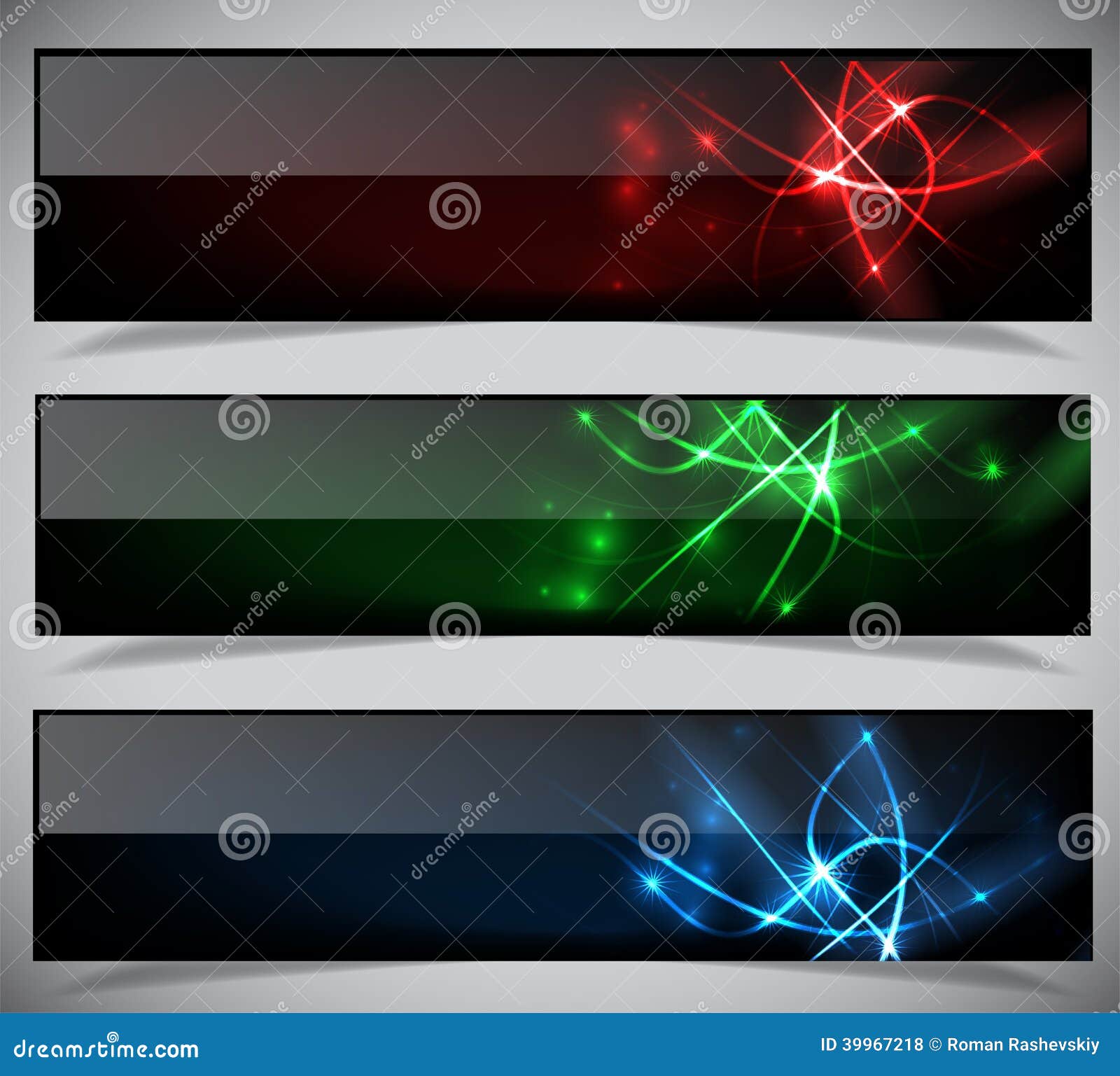 Bright Abstract Banners Collection. Stock Illustration - Illustration ...